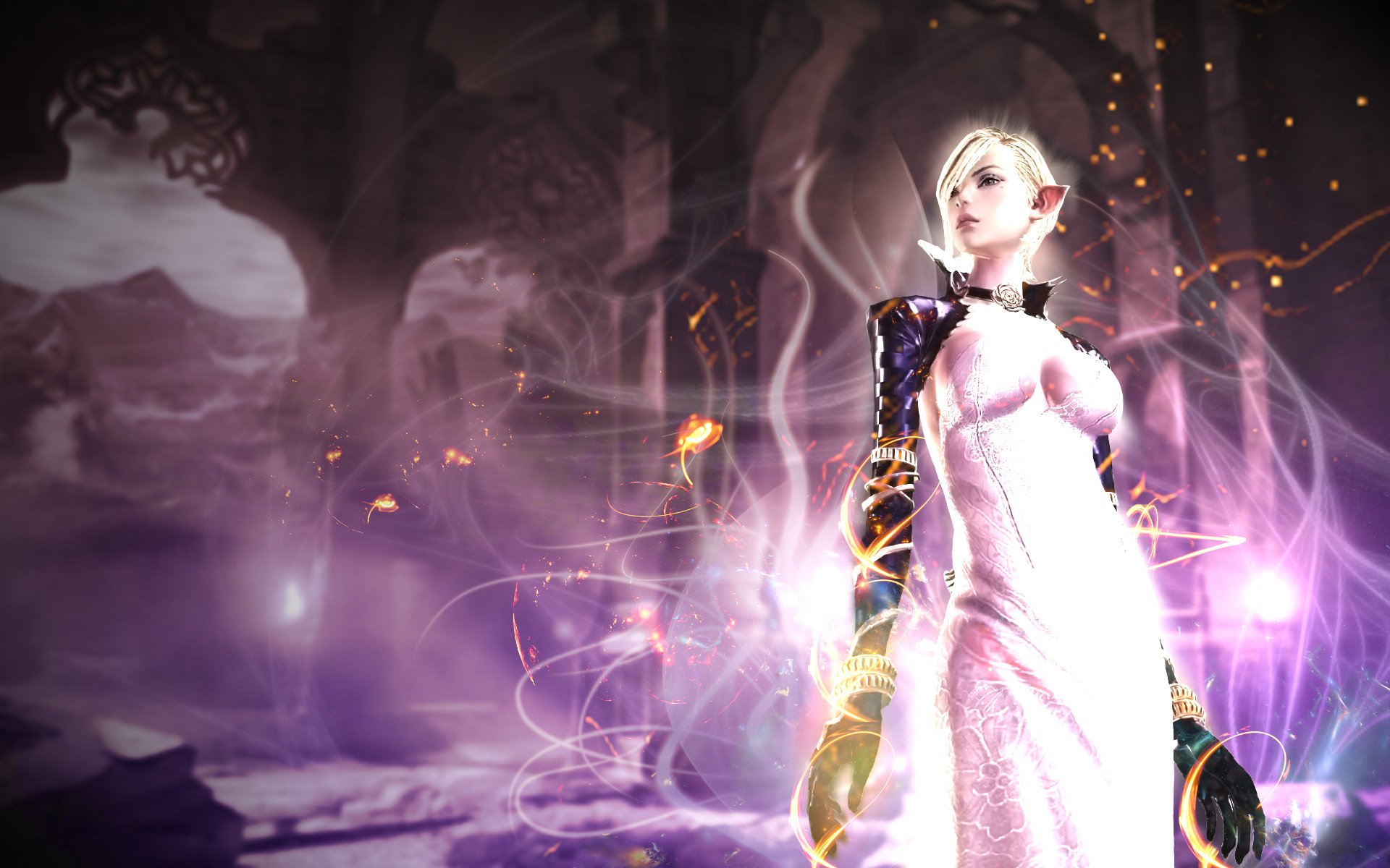 Enchanted Elf: HD Fantasy Realm Wallpaper