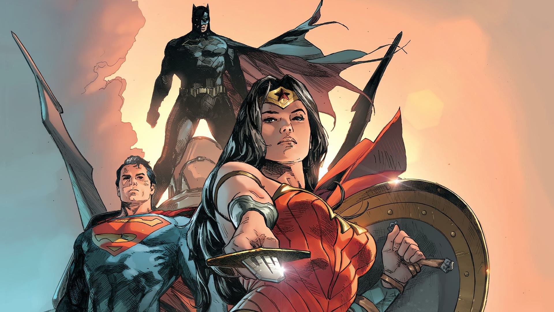 DC Comics Trinity: Superman, Batman & Wonder Woman HD Wallpaper