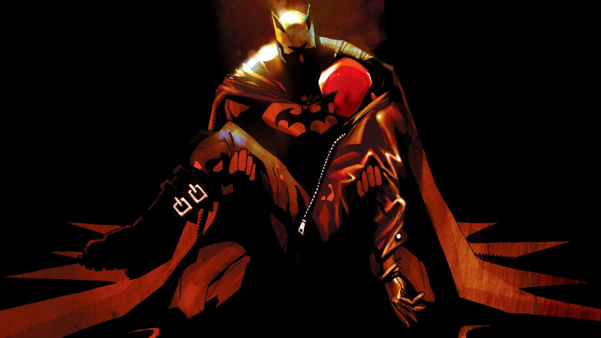 Batman and Red Hood HD Wallpaper – DC Comics Jock Style