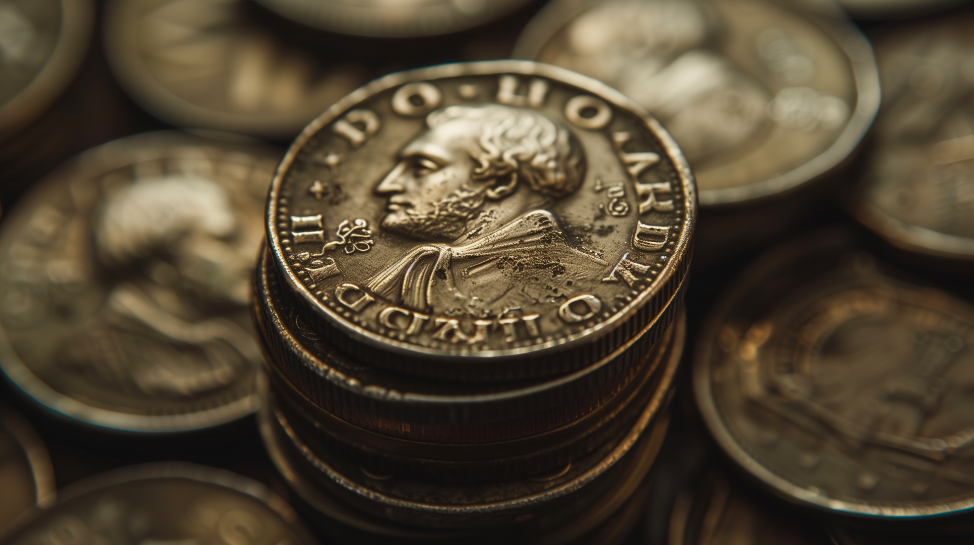 Vintage Coin Collection HD Wallpaper by patrika