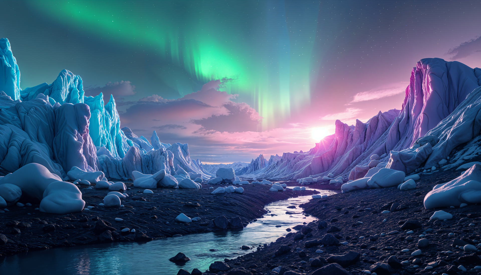 Iceland: Stunning 4K Ultra HD Wallpaper of Nature's Beauty by QuantumCurator