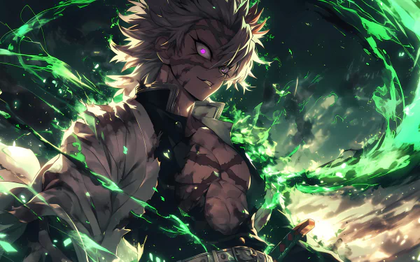 Sanemi Shinazugawa 4K Ultra HD Wallpaper – Demon Slayer Intensity