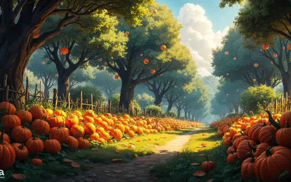 [10+] Pumpkin Patch Wallpapers