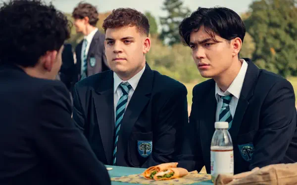 Heartstopper: Joyful Moments in 4K Ultra HD Wallpaper