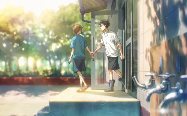 Download Anime Blue Box Chinatsu Kano Hina Chouno 4k Ultra HD Wallpaper