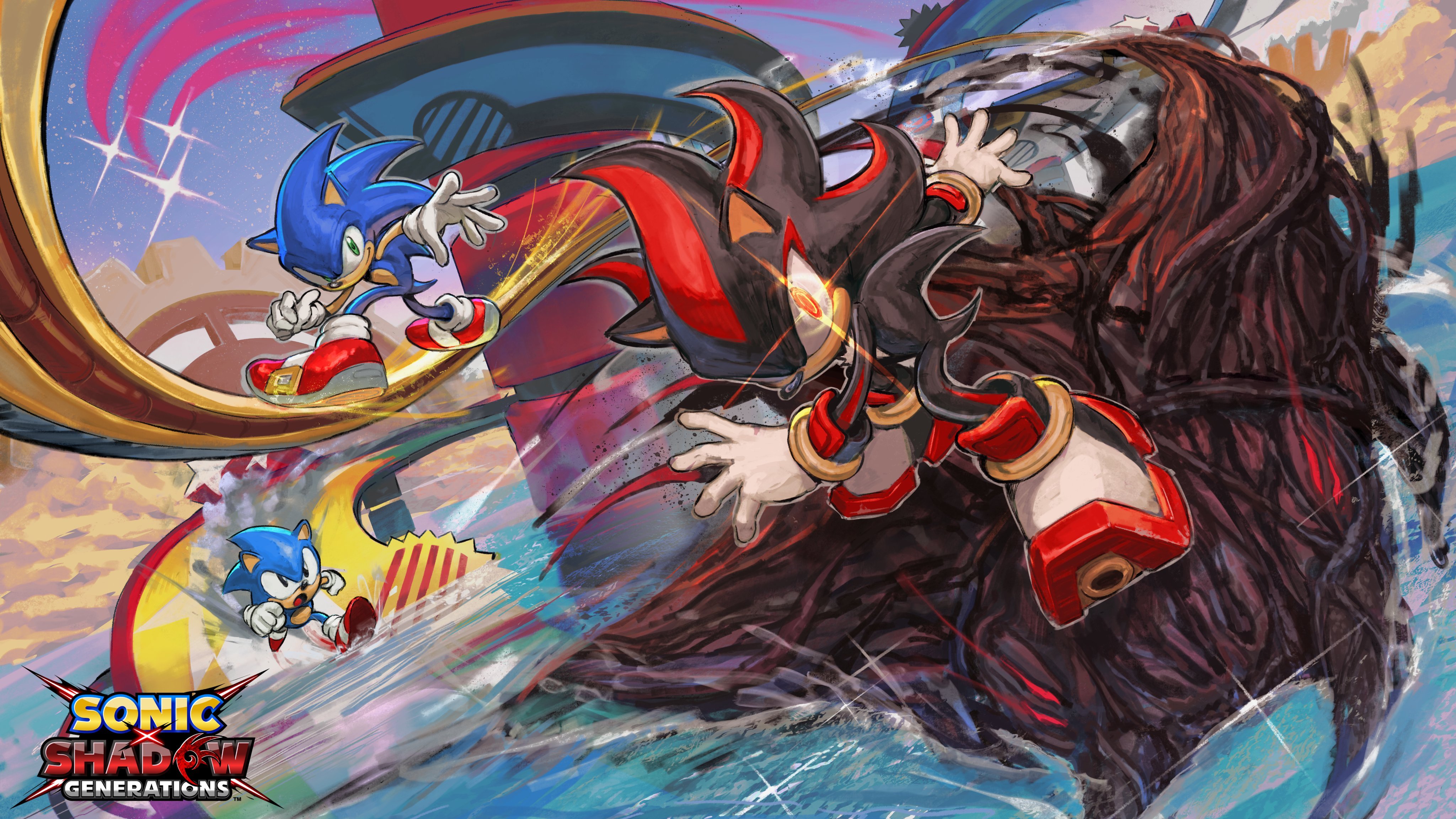 Sonic & Shadow Clash: Ultra HD Sonic Generations Wallpaper by KornArt