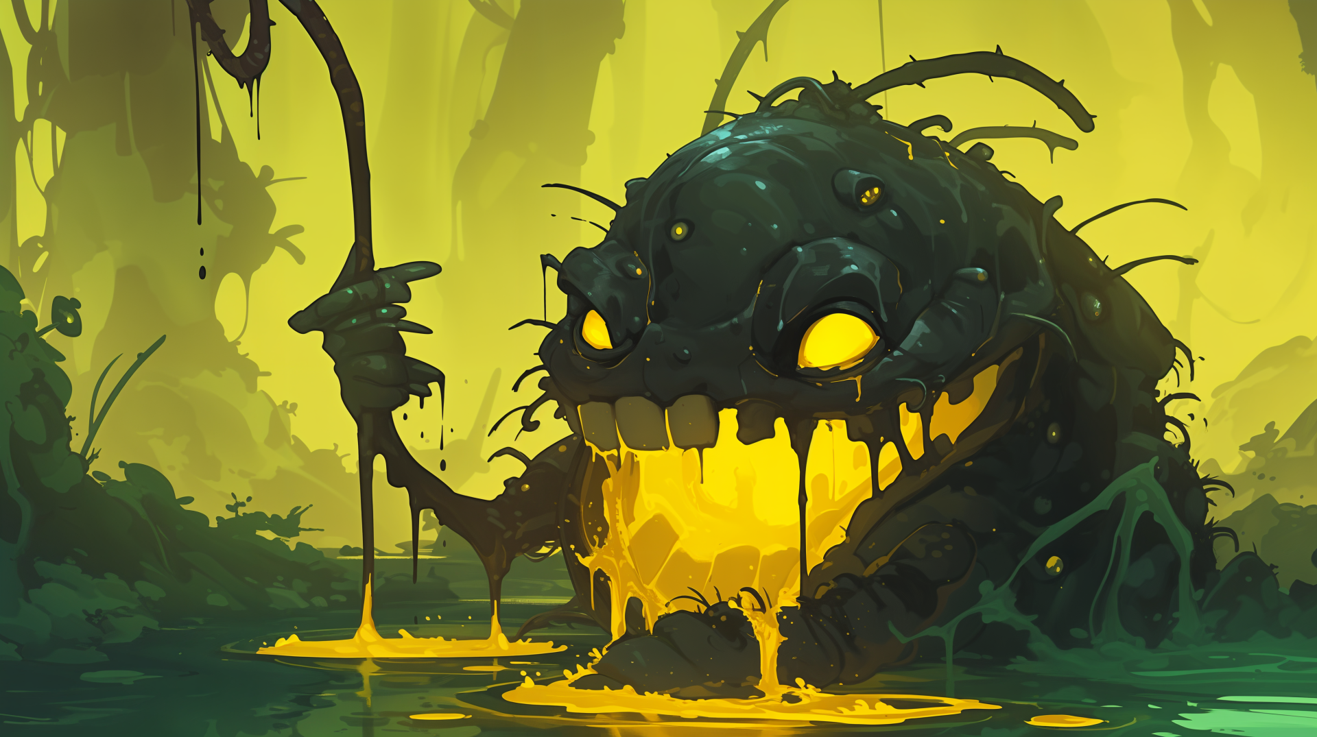 Fantasy Creature in 4K Ultra HD: Mysterious Marsh Guardian by robokoboto