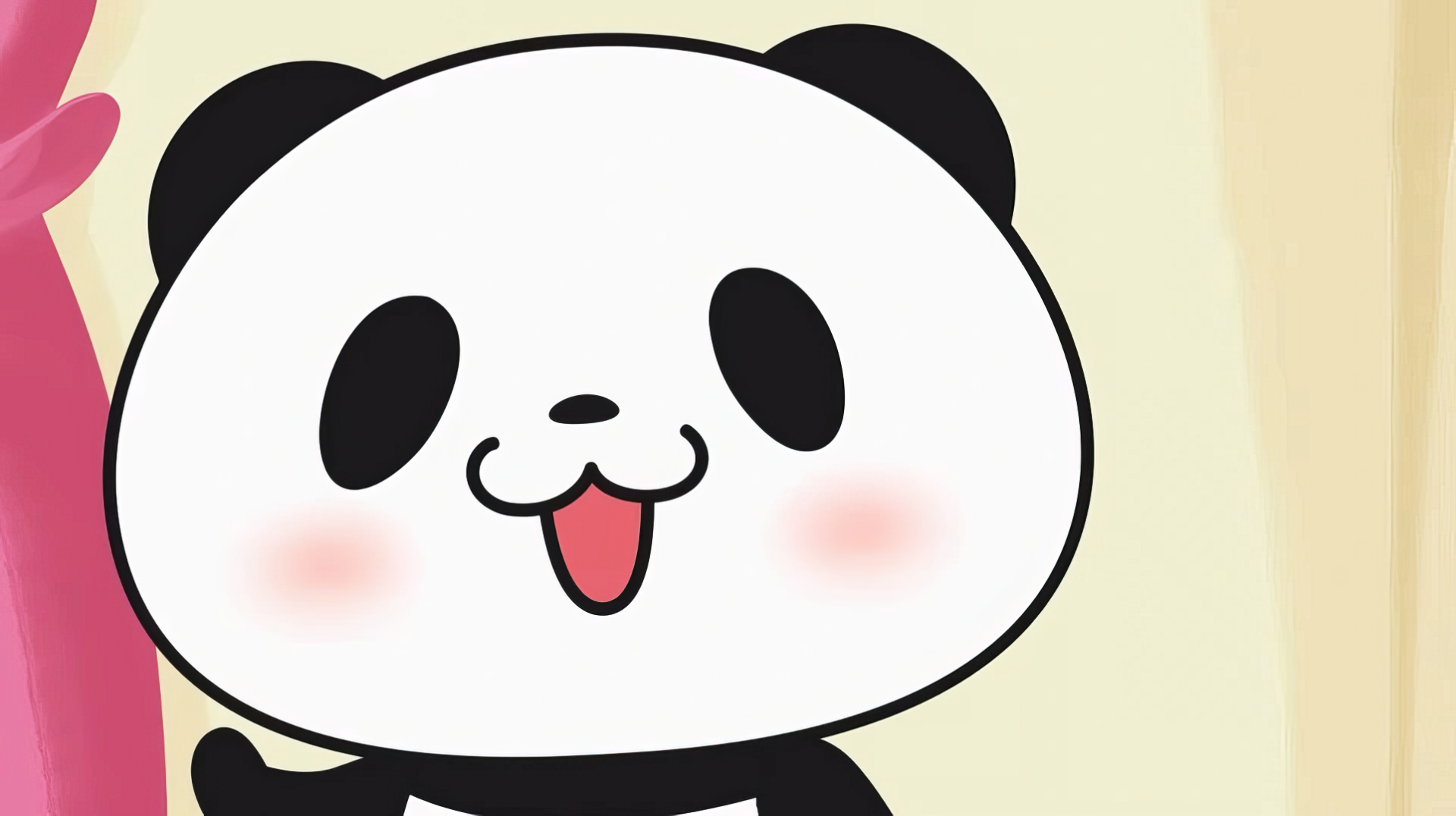 Okaimono Panda HD Wallpaper: Cute Anime Charm