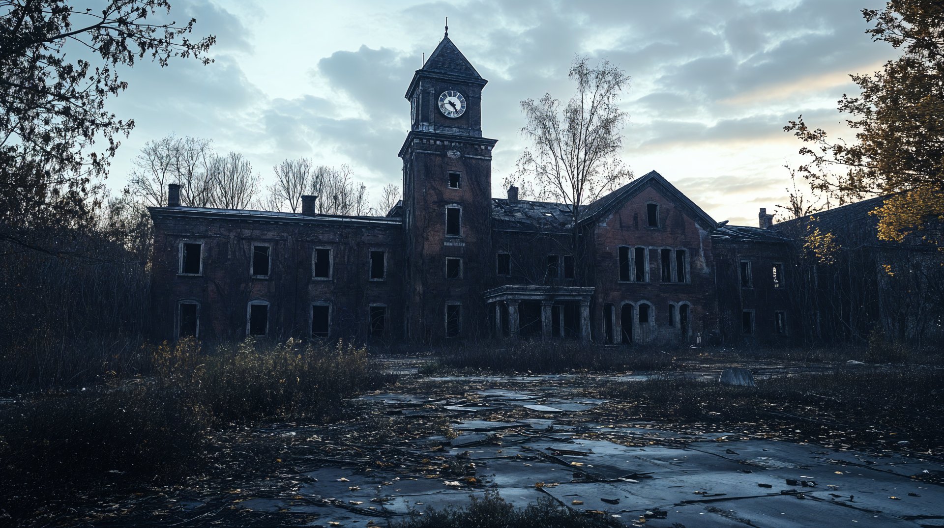 Haunting Beauty: Abandoned Building in 4K Ultra HD Wallpaper by robokoboto