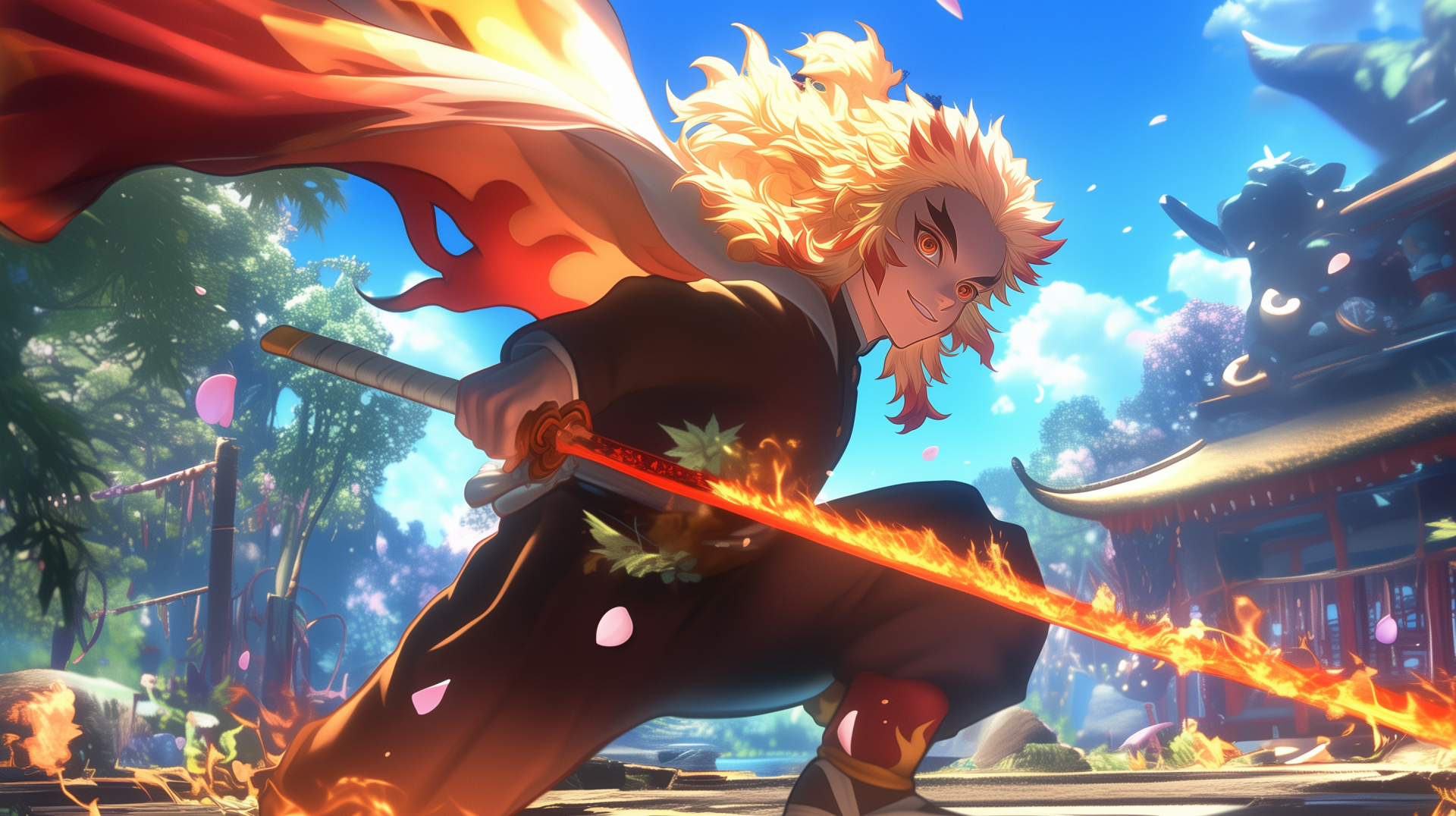 HD Wallpaper: Kyojuro Rengoku from Demon Slayer: Kimetsu no Yaiba by ...