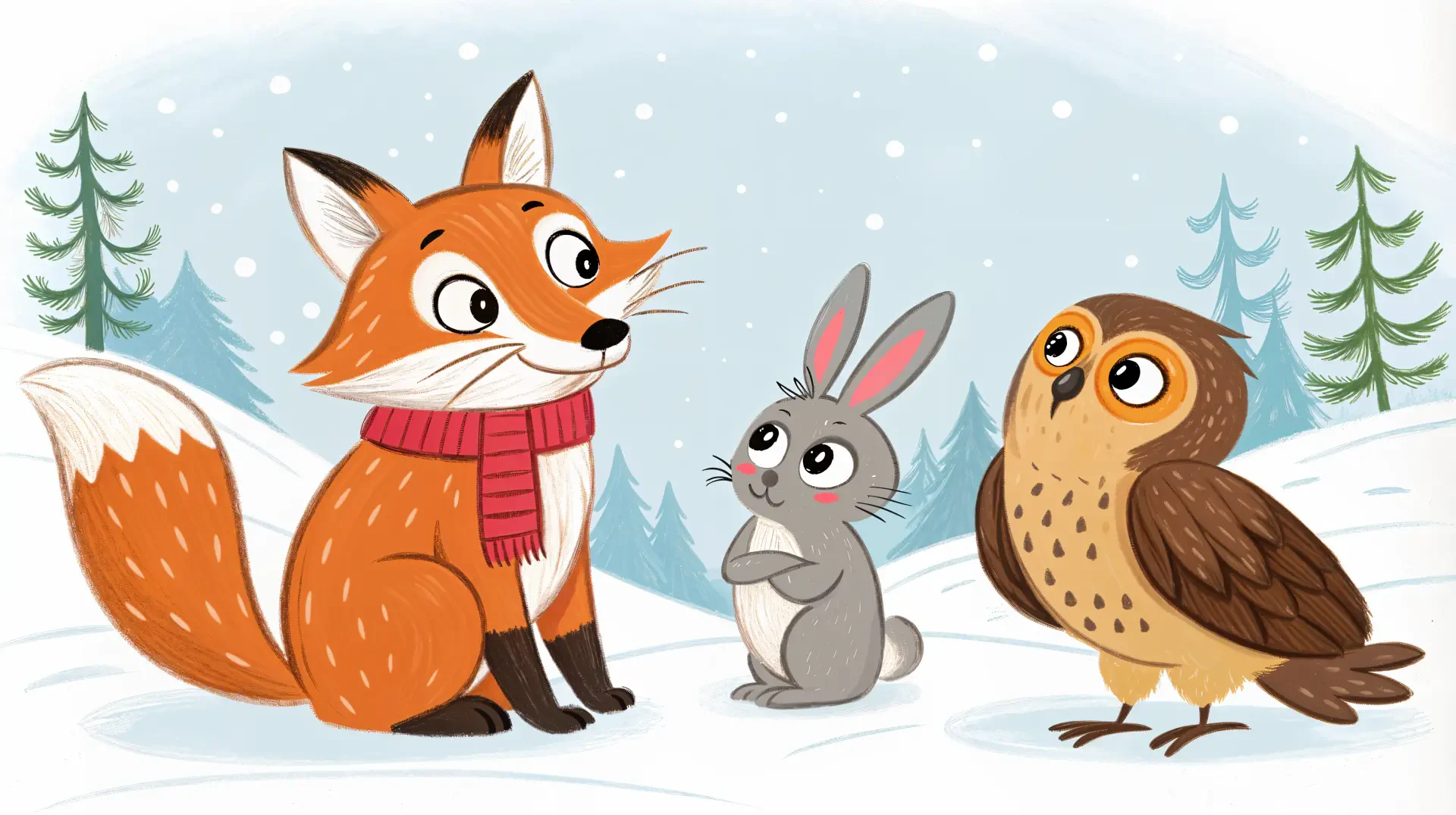 Charming Winter Animals - 4K Ultra HD Wallpaper by QuantumCurator