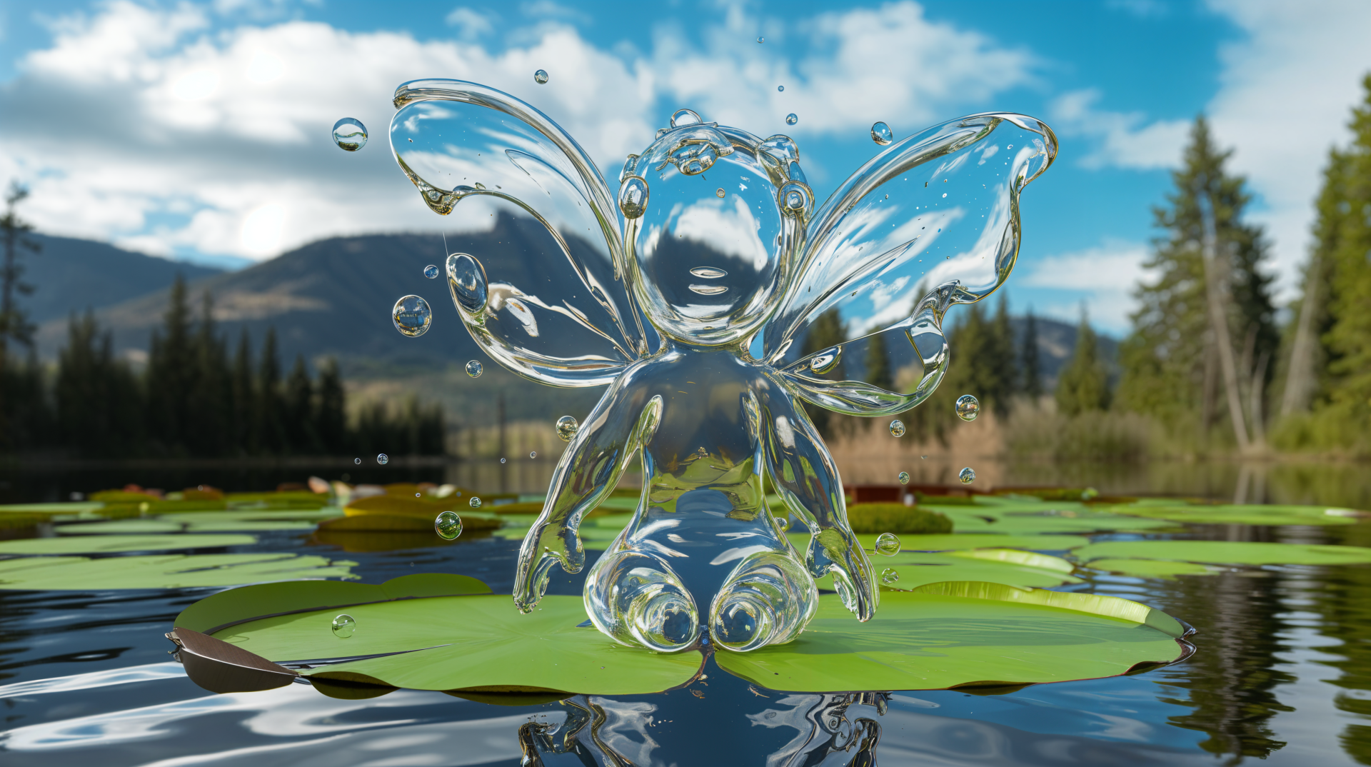 Enchanting Pixie Splash in 4K Ultra HD Wallpaper by QuantumCurator