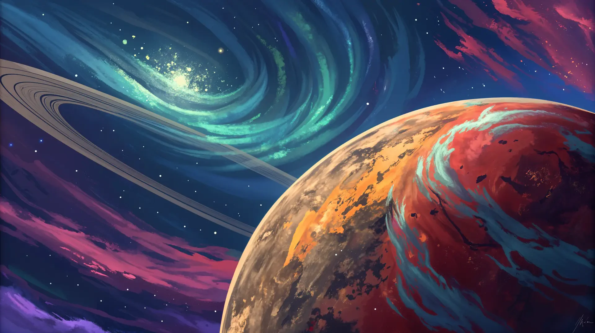 Sci-Fi Planet: 4K Ultra HD Wallpaper for Cosmic Adventures by QuantumCurator