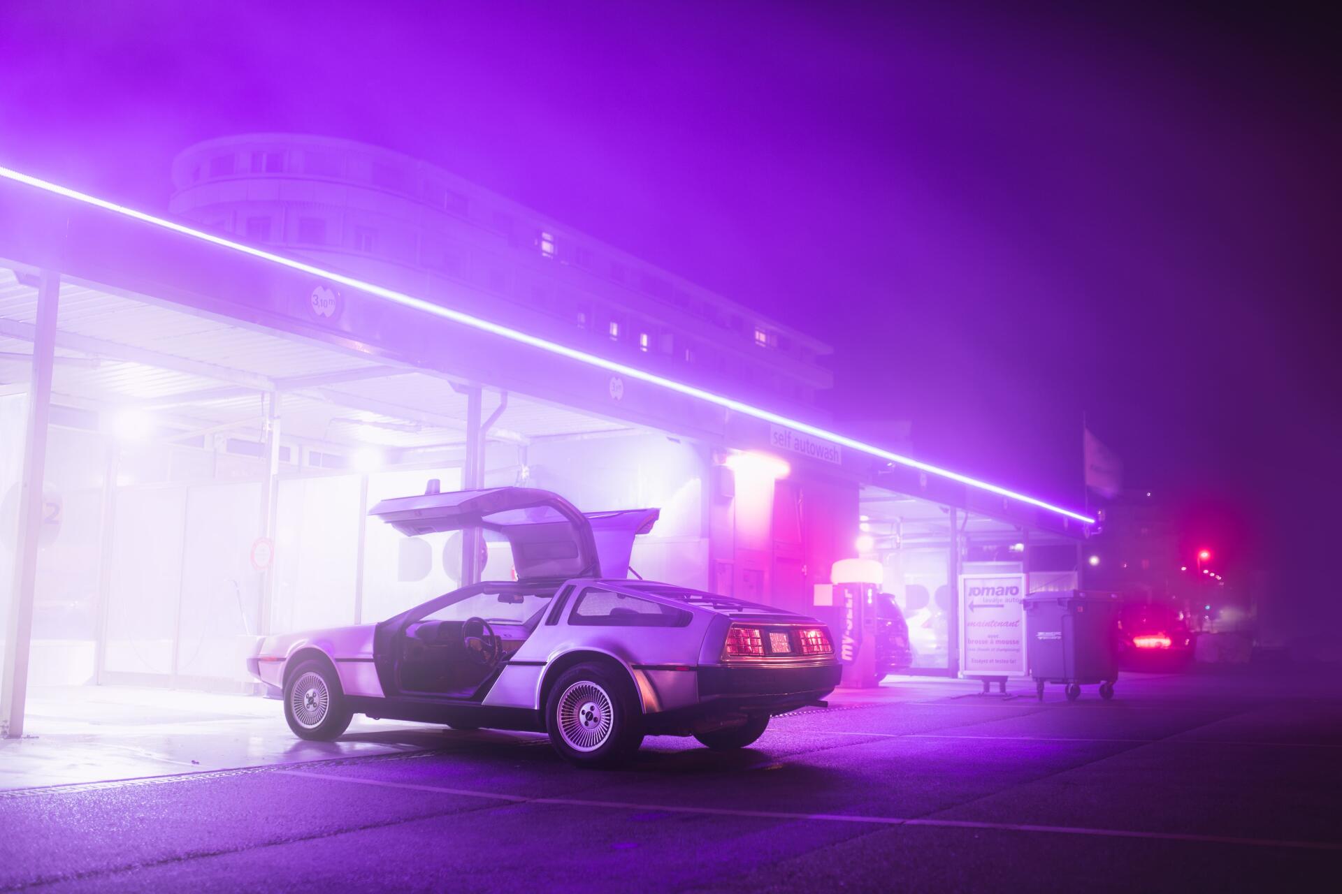 Download DMC DeLorean Car 4k Ultra HD Wallpaper