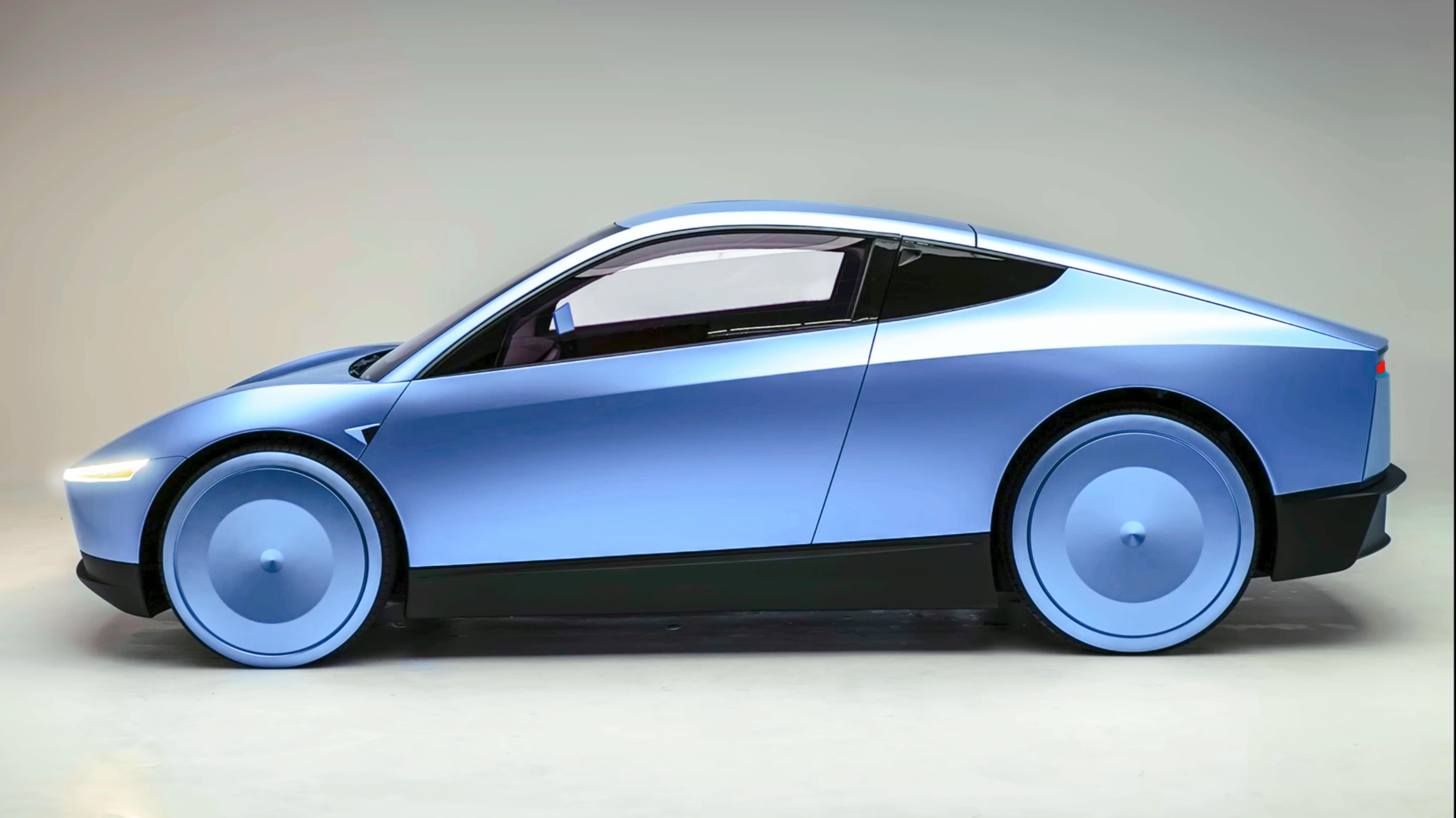 Tesla CyberCab Cyber Taxi (Ice Blue Edition) by MK_XXXIX