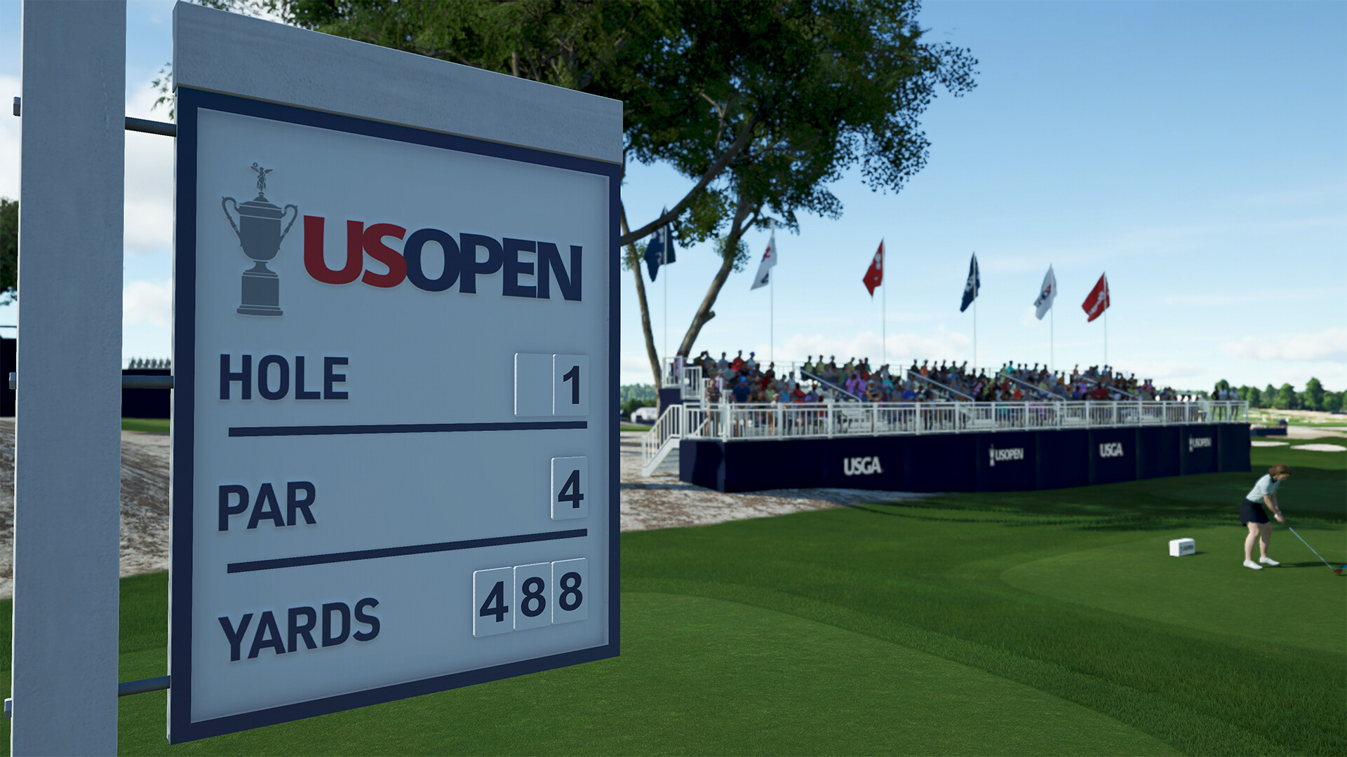 PGA TOUR 2K25 HD Wallpaper: Experience the US Open in Stunning Detail!
