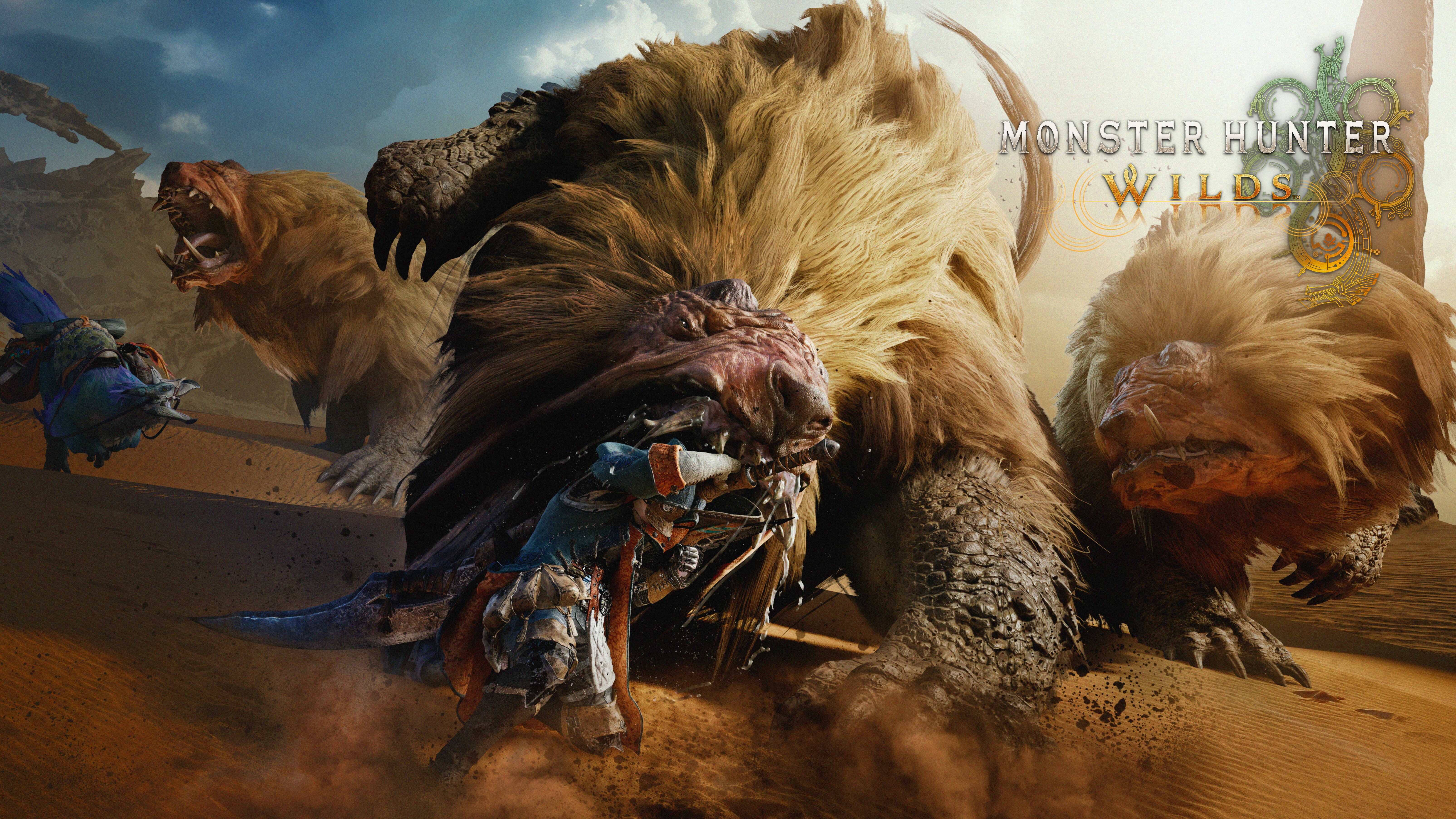 Epic 4K Ultra HD Wallpaper: Monster Hunter Wilds Adventure