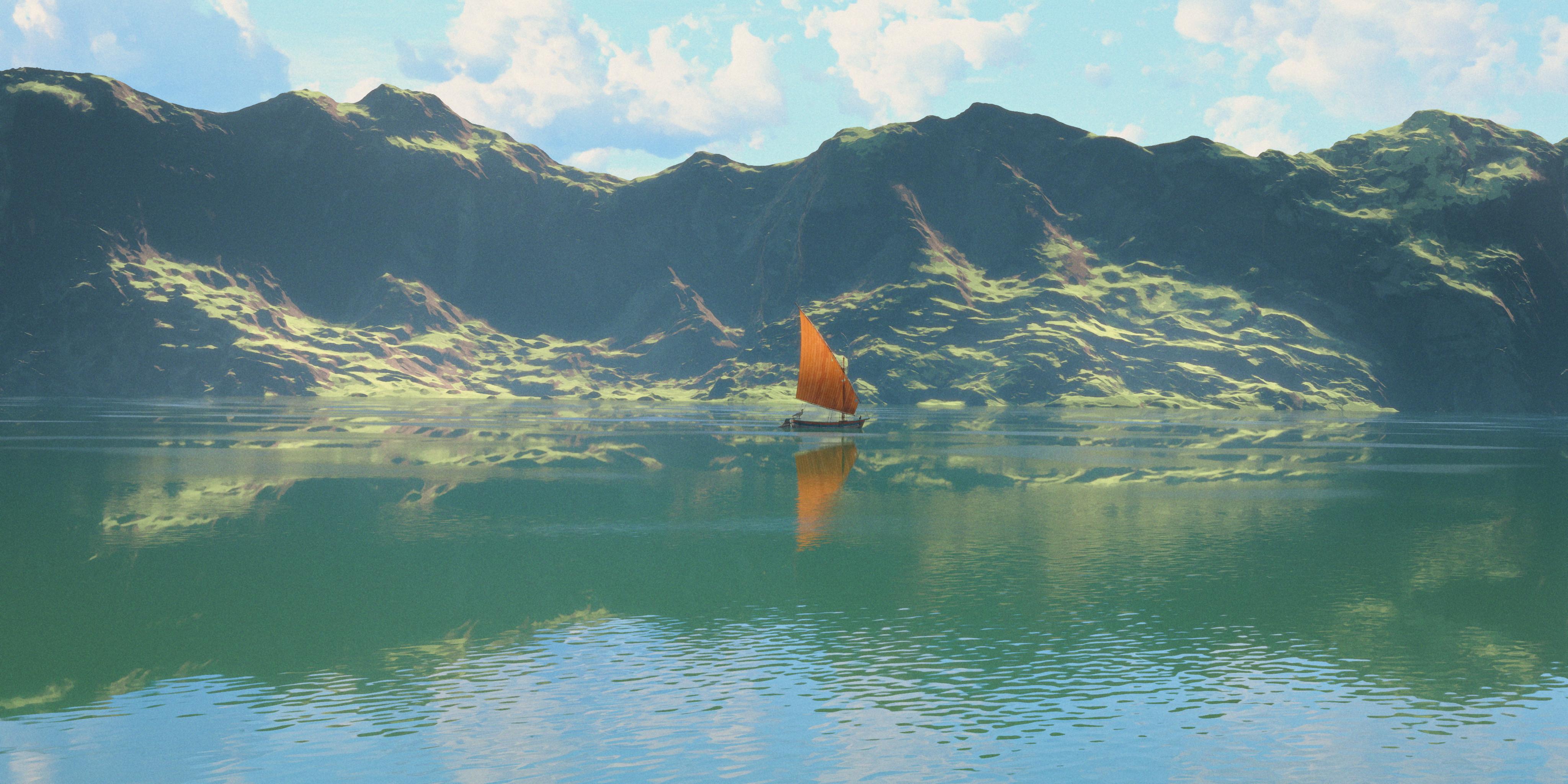 Flow (2024) - Stunning HD Wallpaper of Tranquil Waters