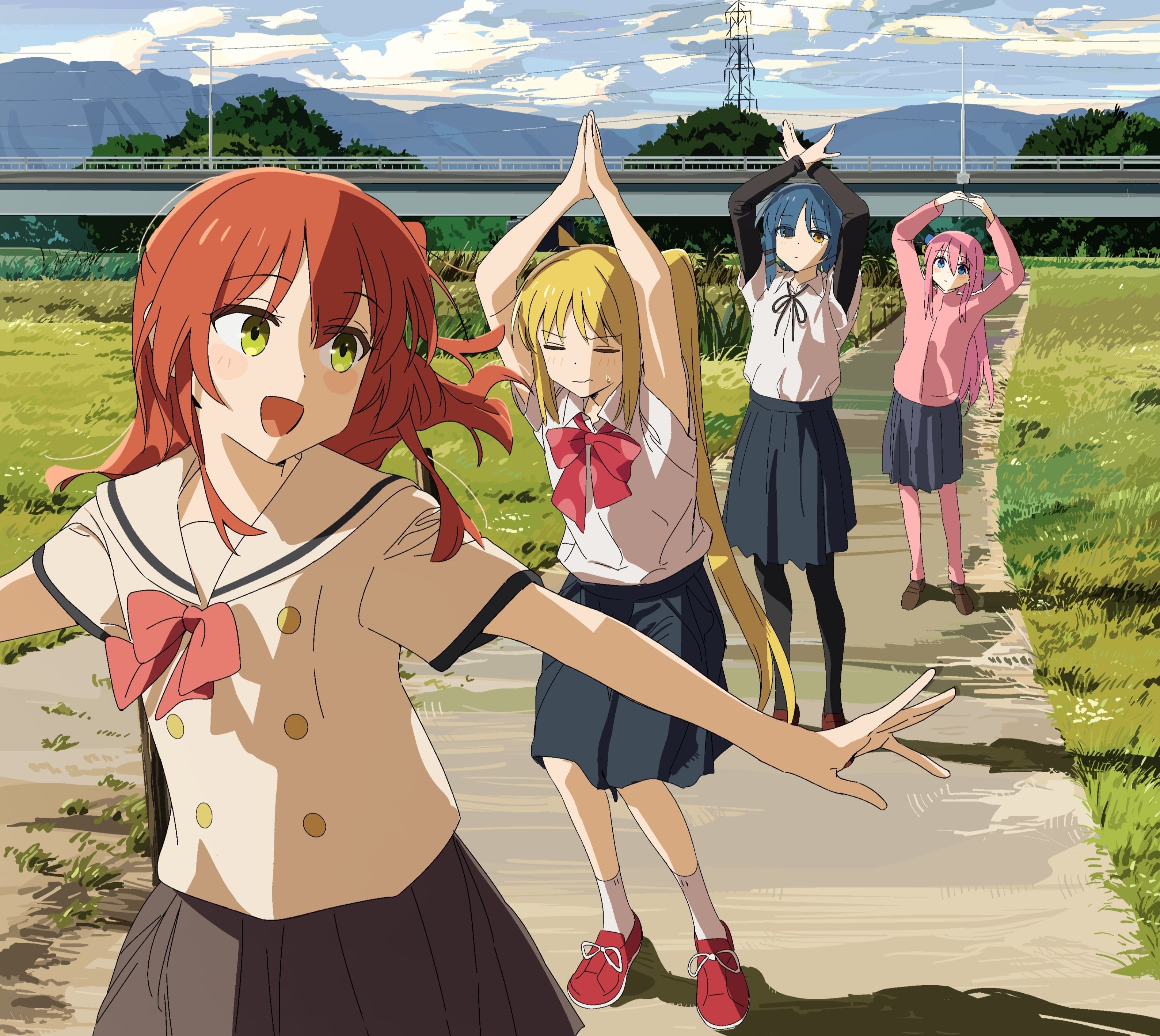 Bocchi the Rock! HD Anime Wallpaper – Energetic School Days Vibes