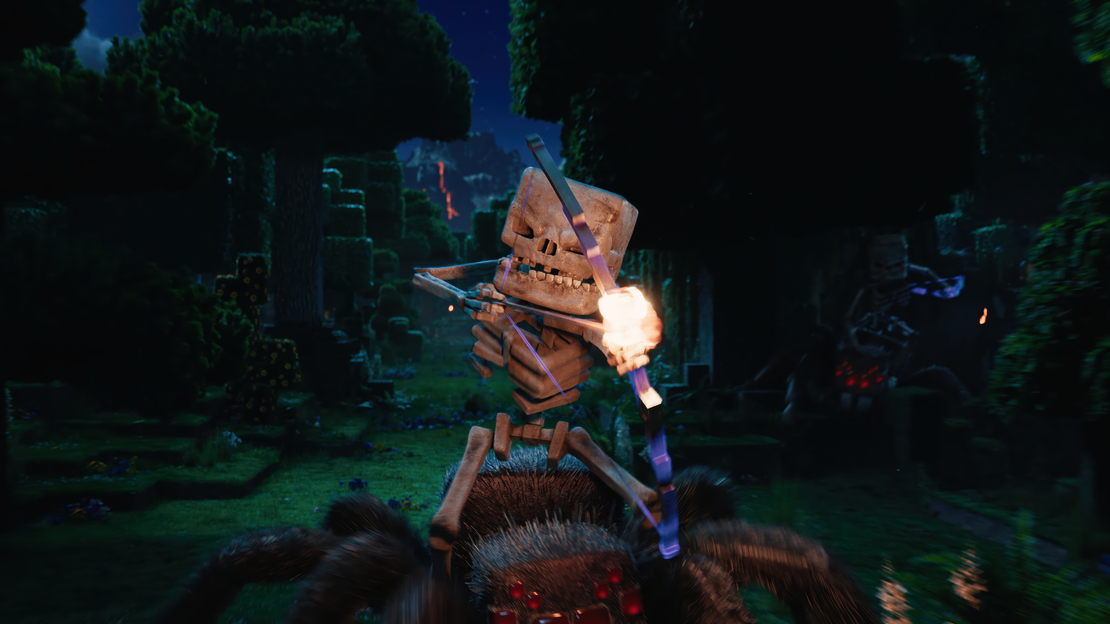 Epic Skeleton Showdown: A 4K Ultra HD Minecraft Movie Adventure