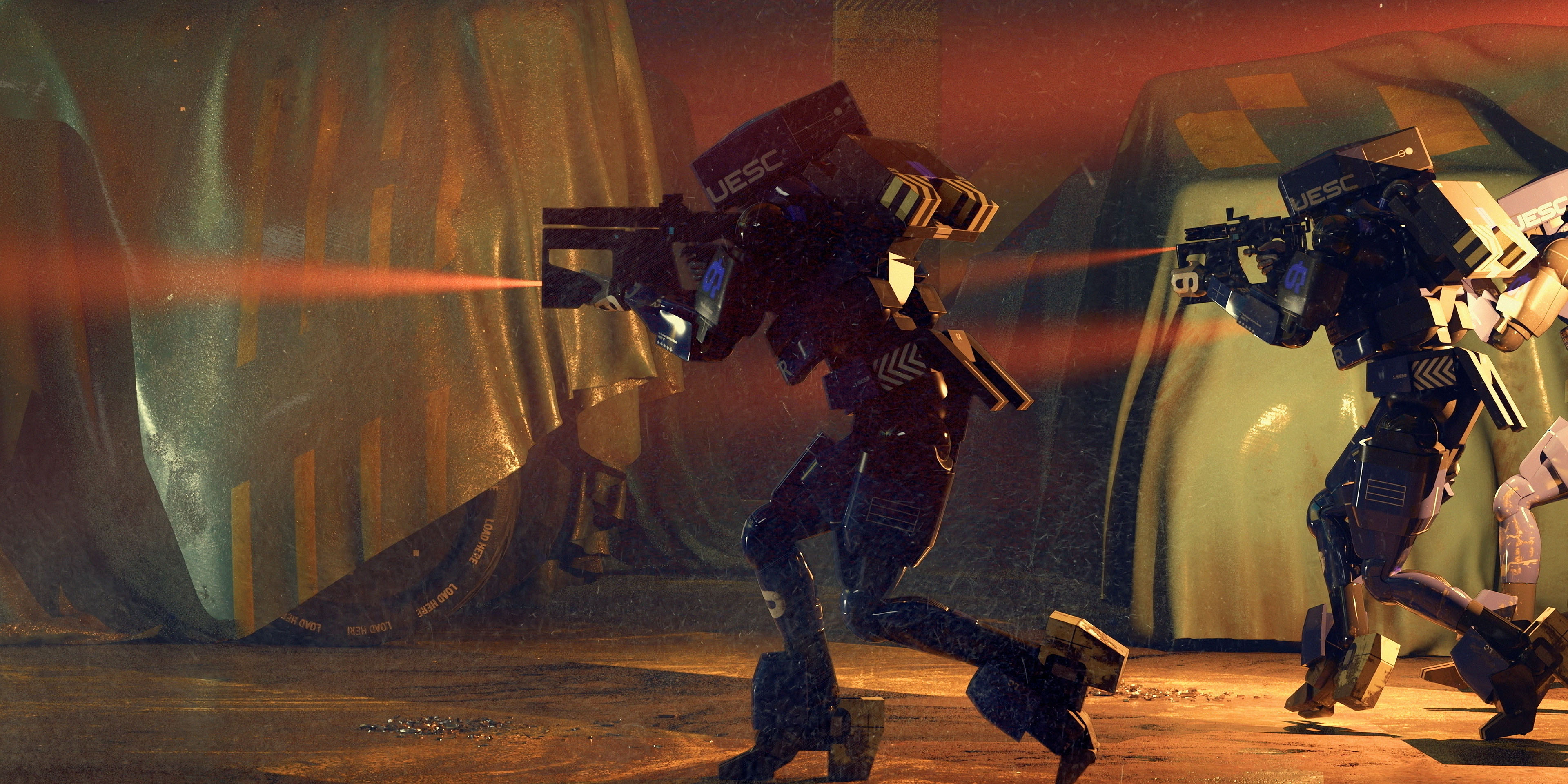 HD Wallpaper: Robots in Action - Marathon (Video Game) Adventure