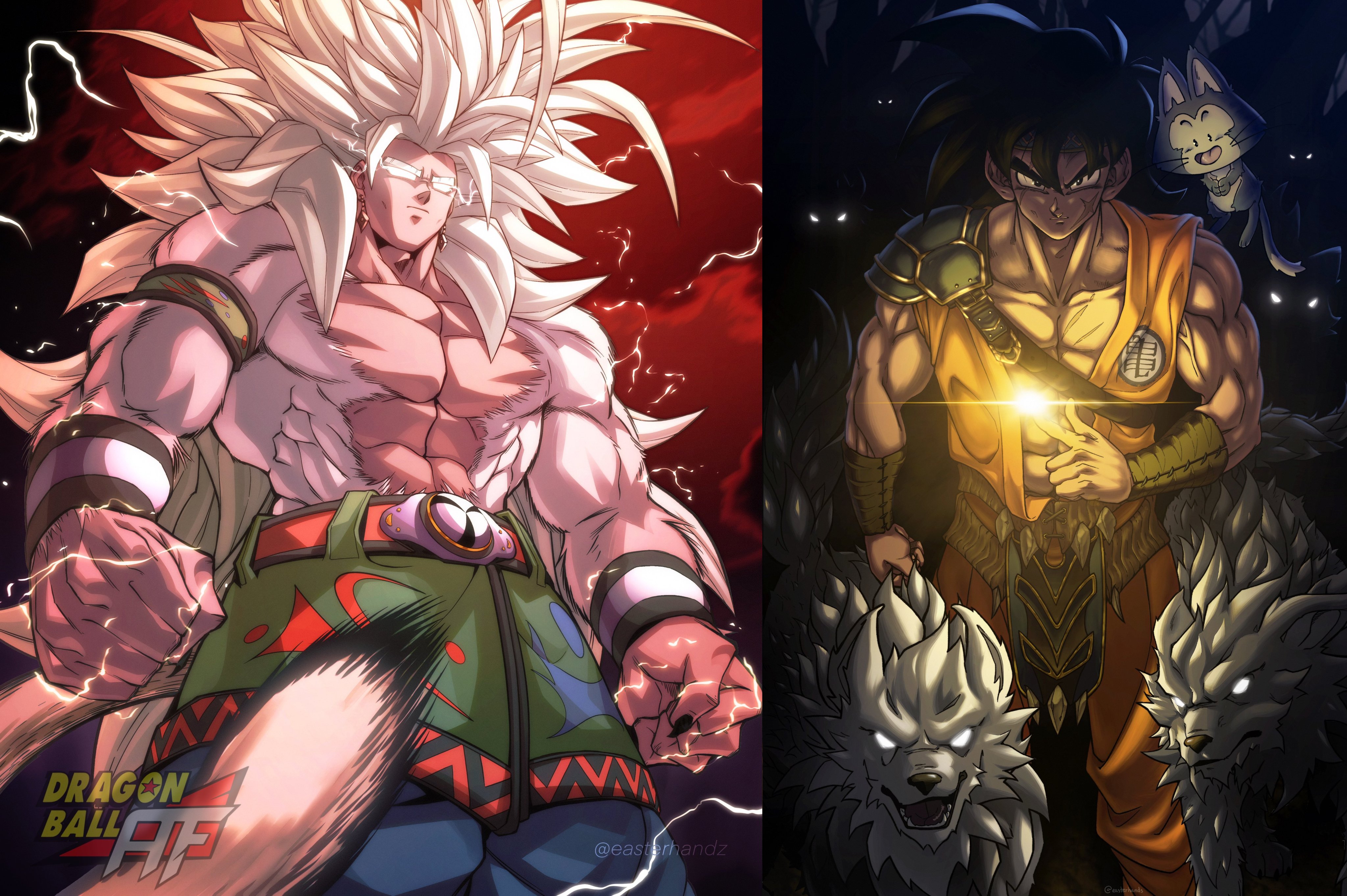 Dragon Ball AF Super Saiyan 5 Goku & Yamcha 4K Ultra HD Anime Wallpaper