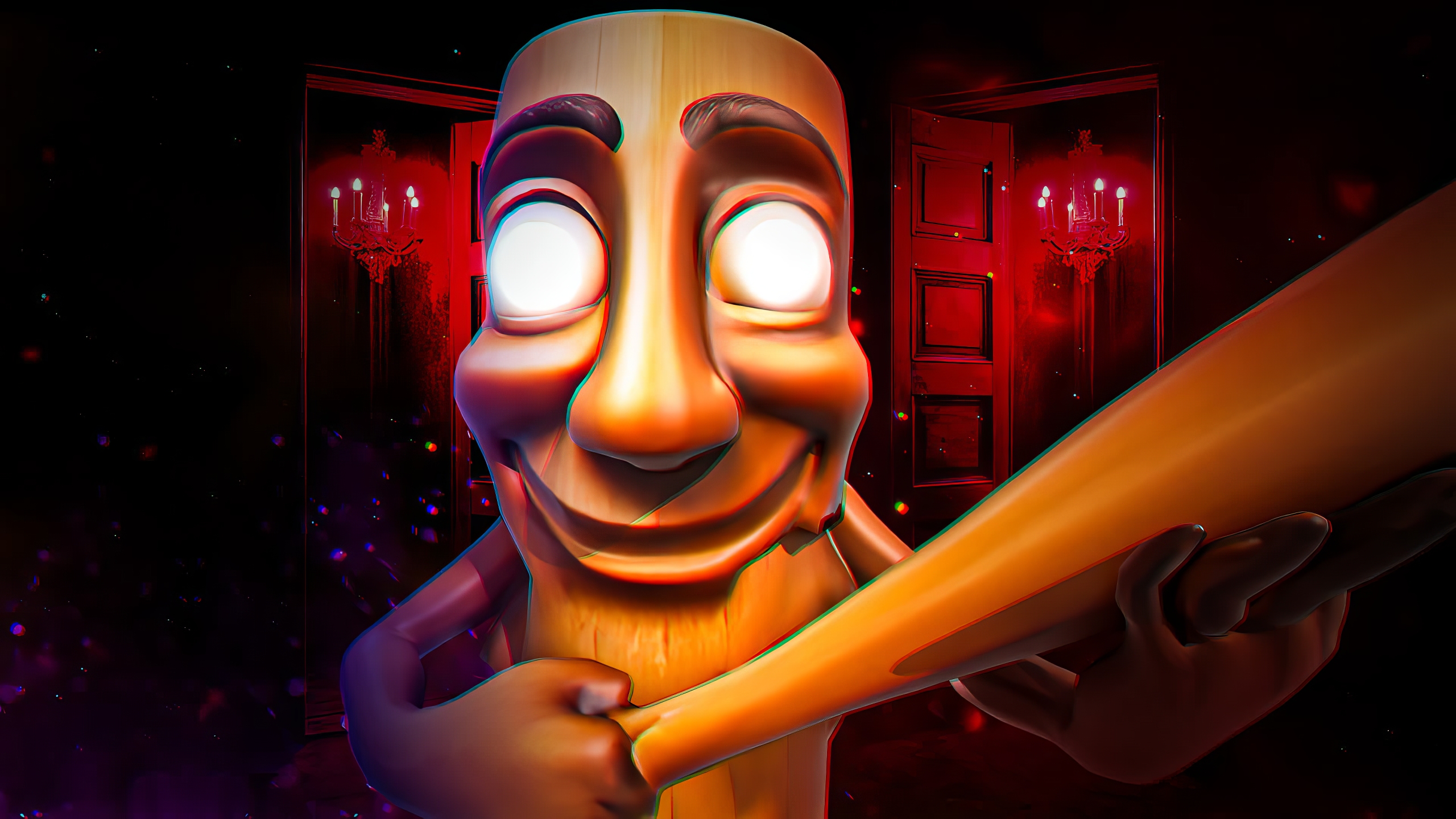 Italian Brainrot Tung Tung Tung Sahur HD Wallpaper: Eerie Masked Figure ...