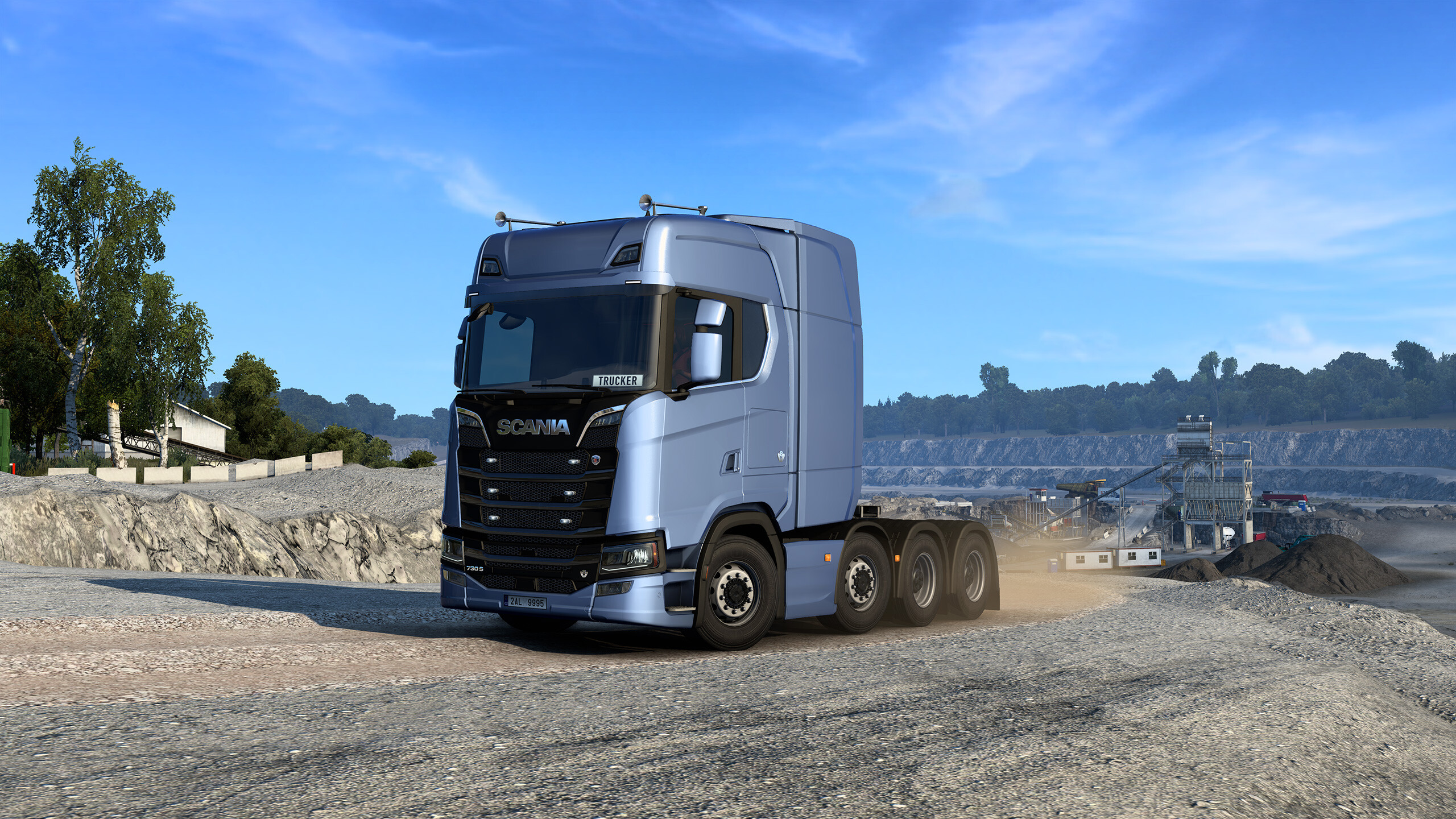 Euro Truck Simulator 2 HD Wallpaper – Powerful Truck on the Move