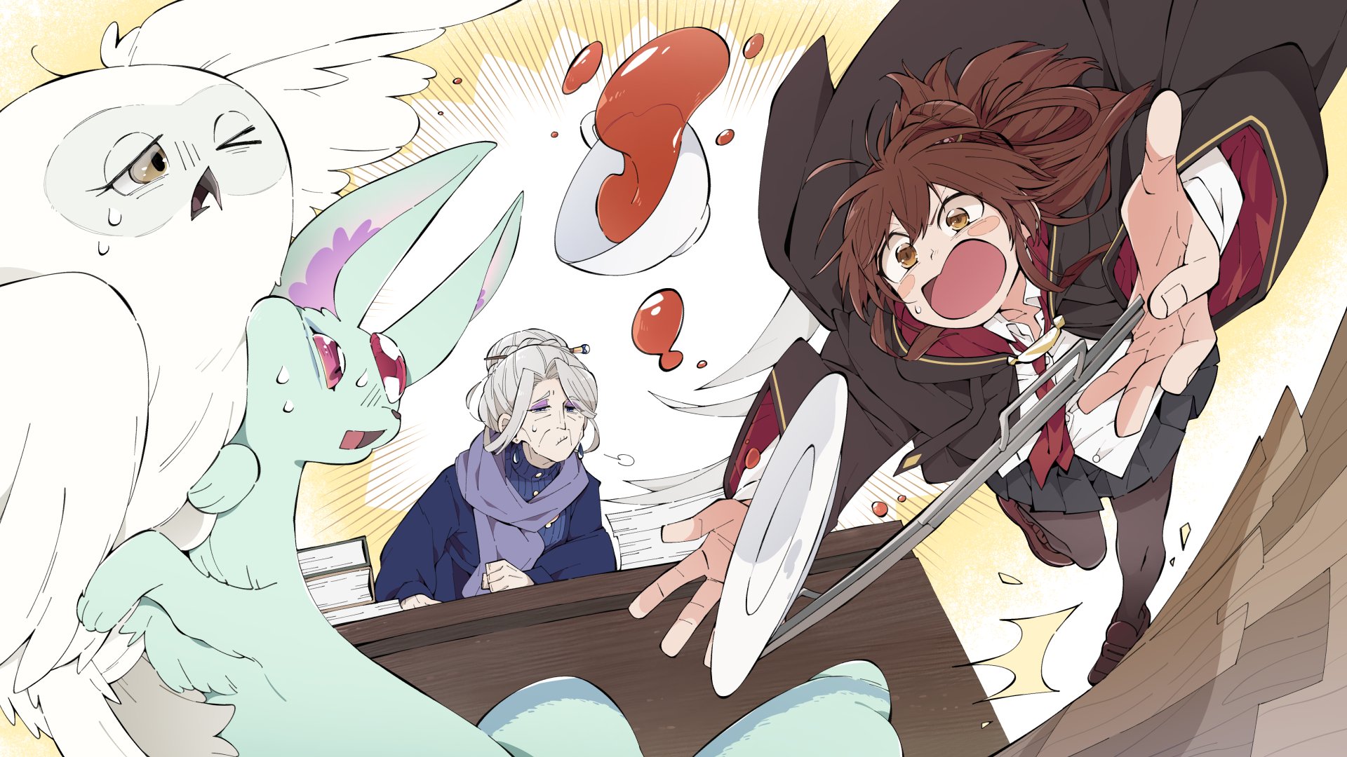 Download Anime Once Upon A Witch's Death HD Wallpaper