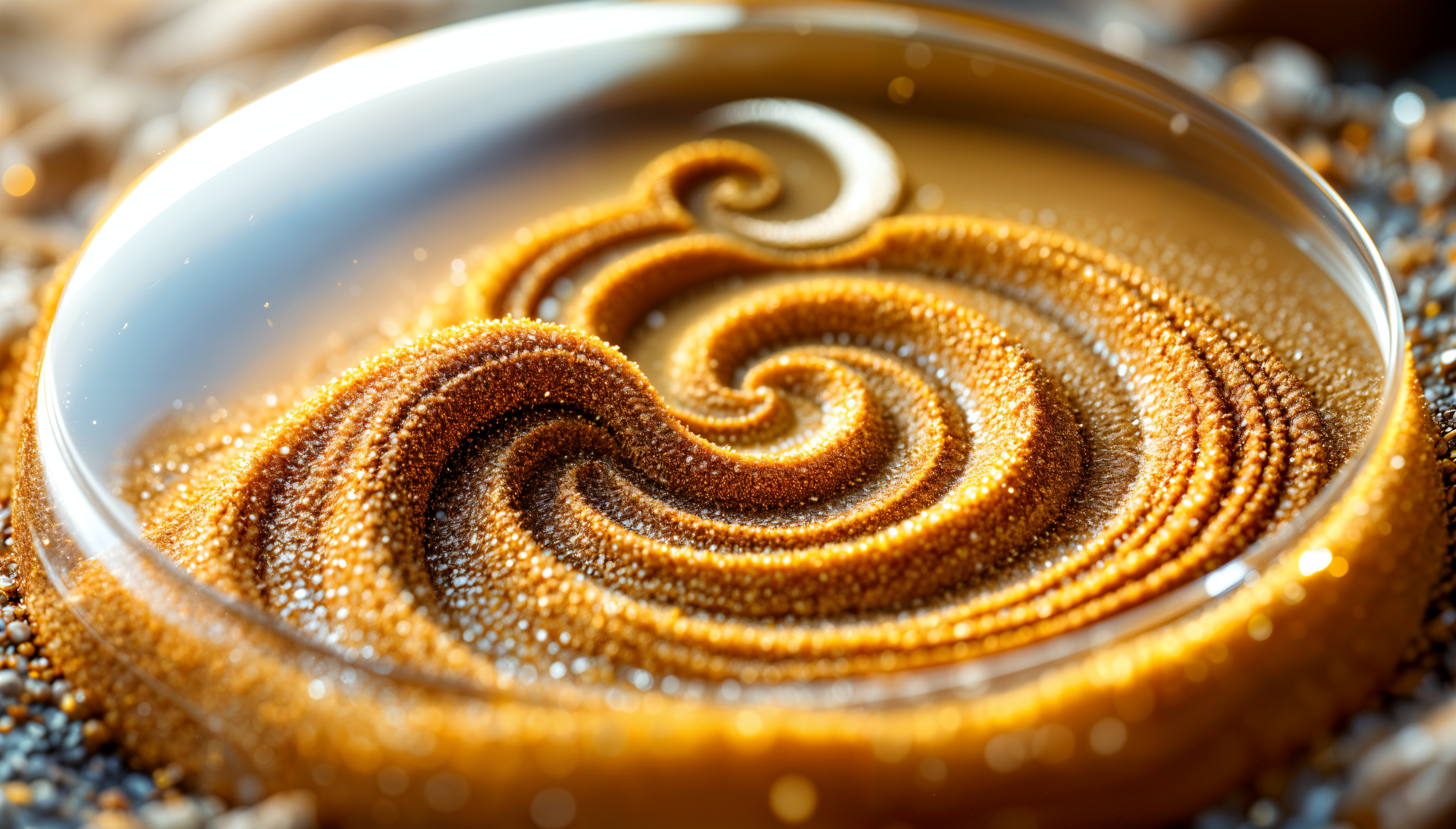 Mesmerizing Sand Art: A 4K Ultra HD Wallpaper Experience by QuantumCurator