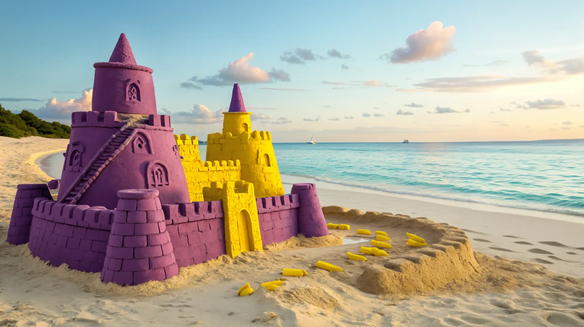 Beautiful Sandcastle in 4K Ultra HD Wallpaper by QuantumCurator