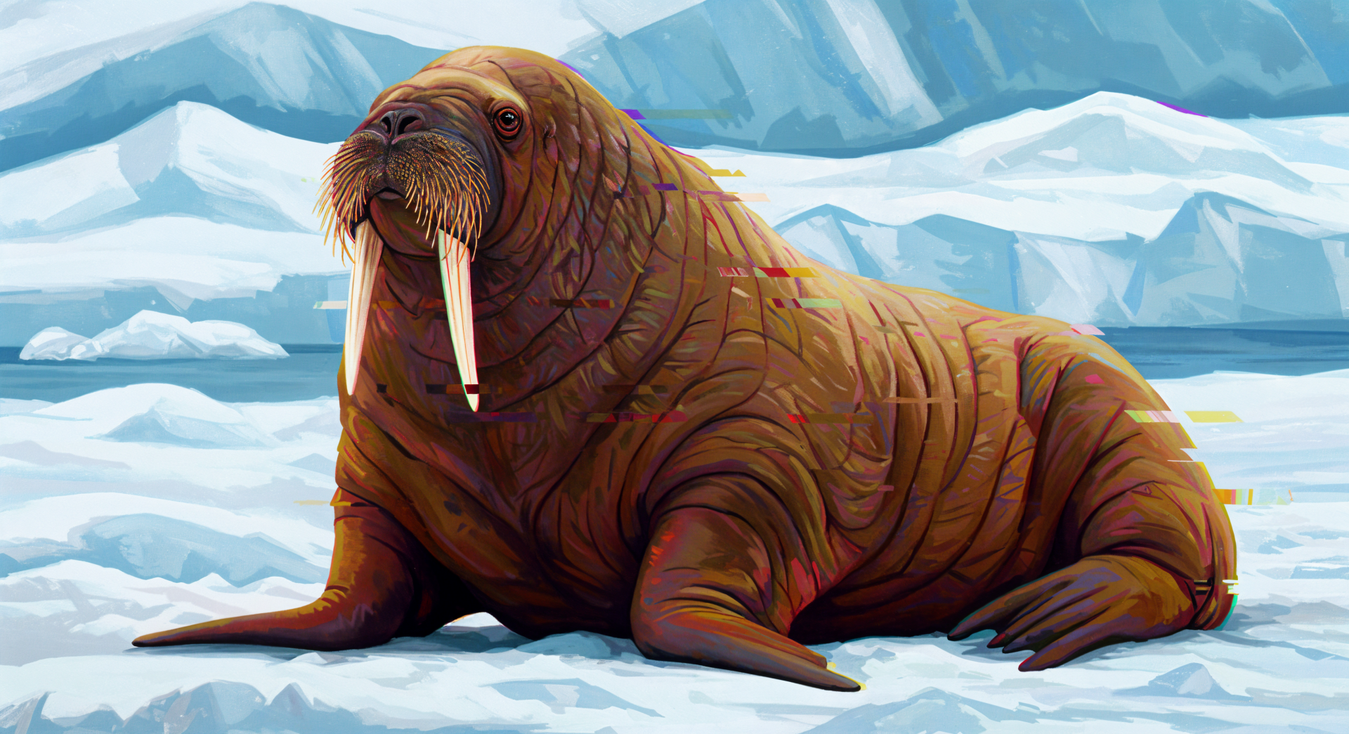 Majestic Walrus in Stunning 4K Ultra HD Wallpaper by QuantumCurator