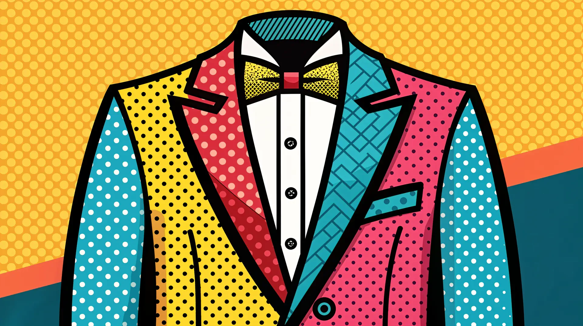 Colorful Tuxedo Art - 4K Ultra HD Wallpaper by QuantumCurator