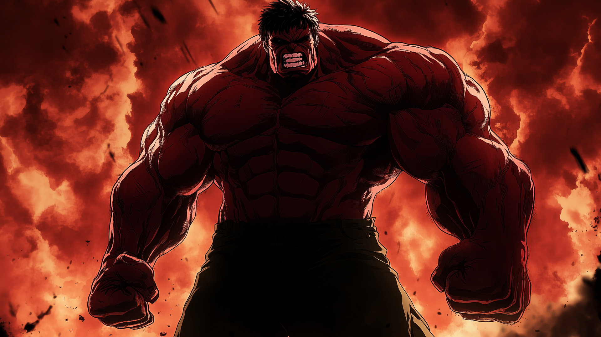 Red Hulk: Epic HD Wallpaper for Comic Fans by patrika