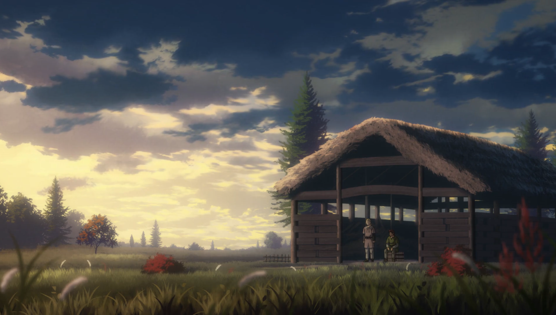 Vinland Saga Anime HD Wallpaper – Serene Countryside Scene