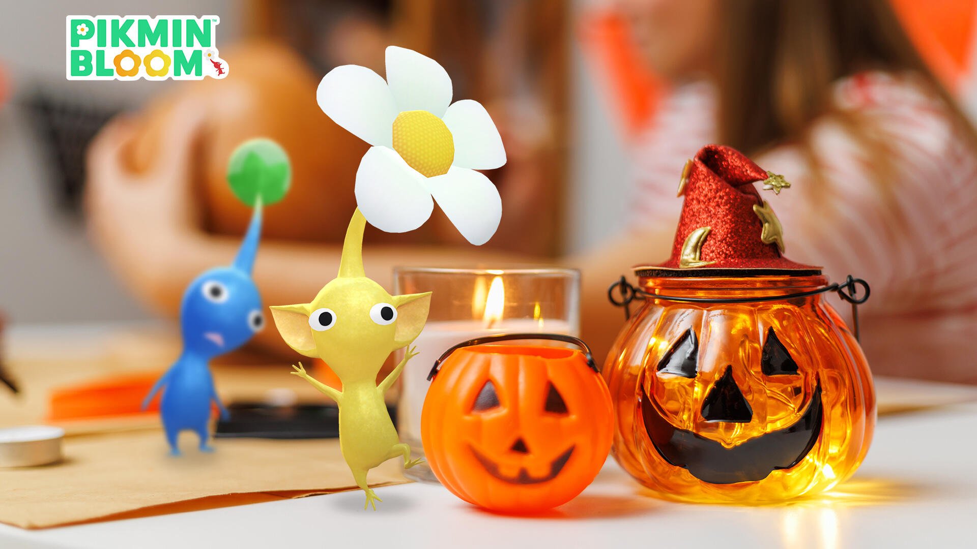 Pikmin Bloom Halloween HD Wallpaper – Festive Pikmin Charm in Vibrant ...