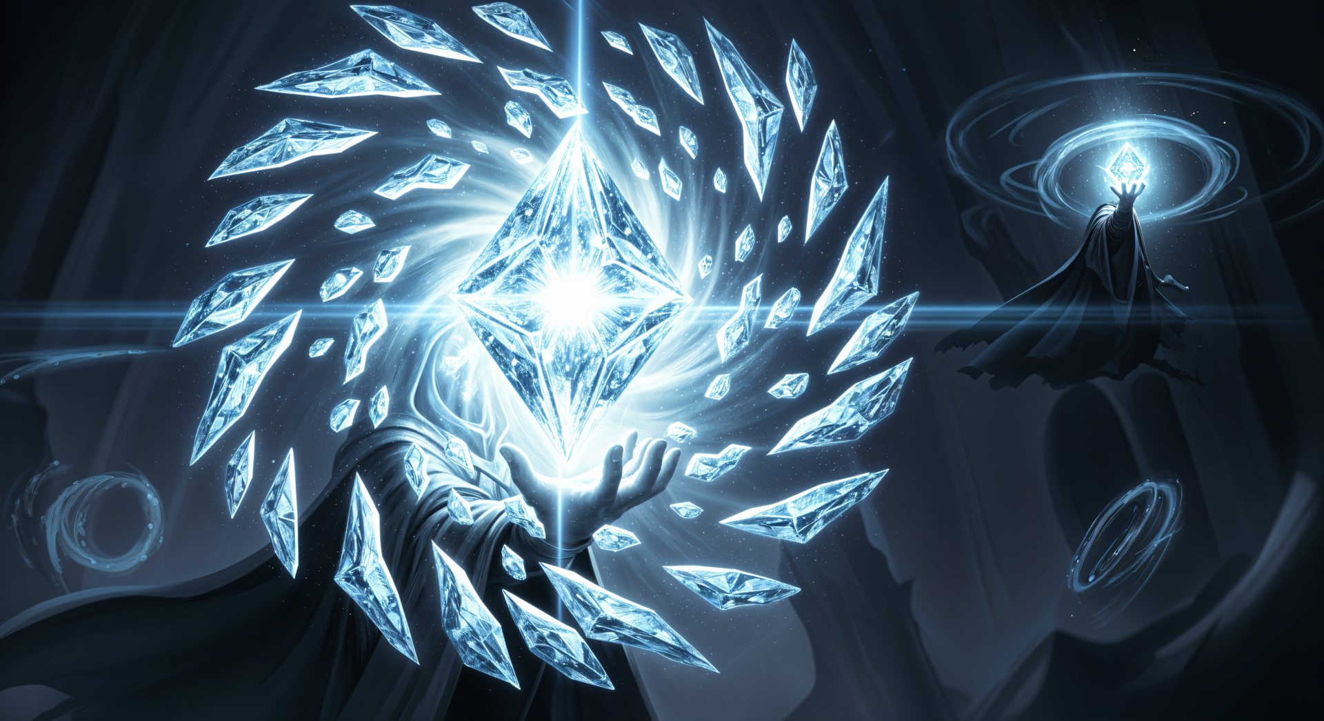 4K Ultra HD Ice Spell: Frost Magic Unleashed by QuantumCurator
