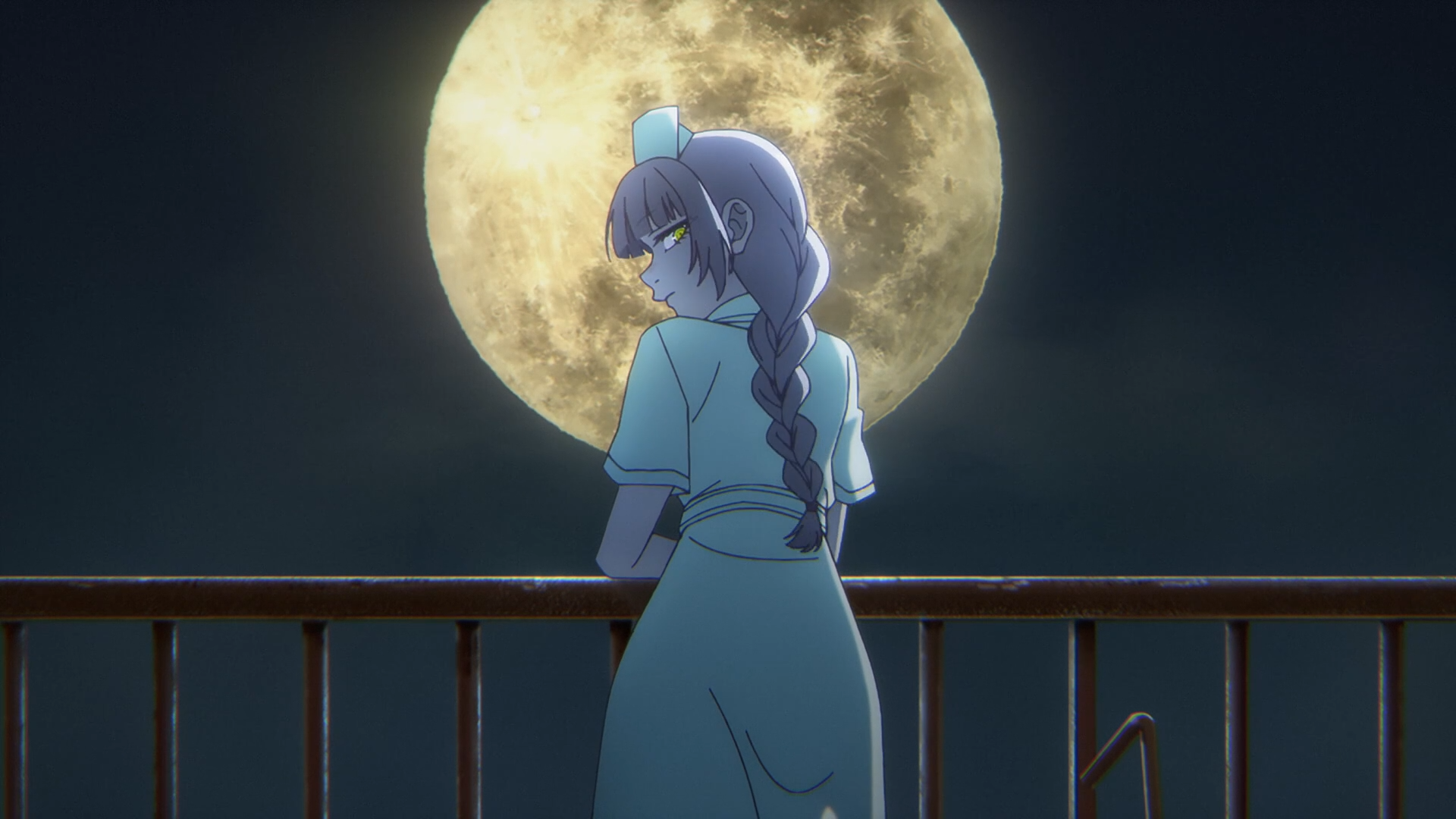Haru Nanakusa Under the Full Moon | Call of the Night HD Wallpaper