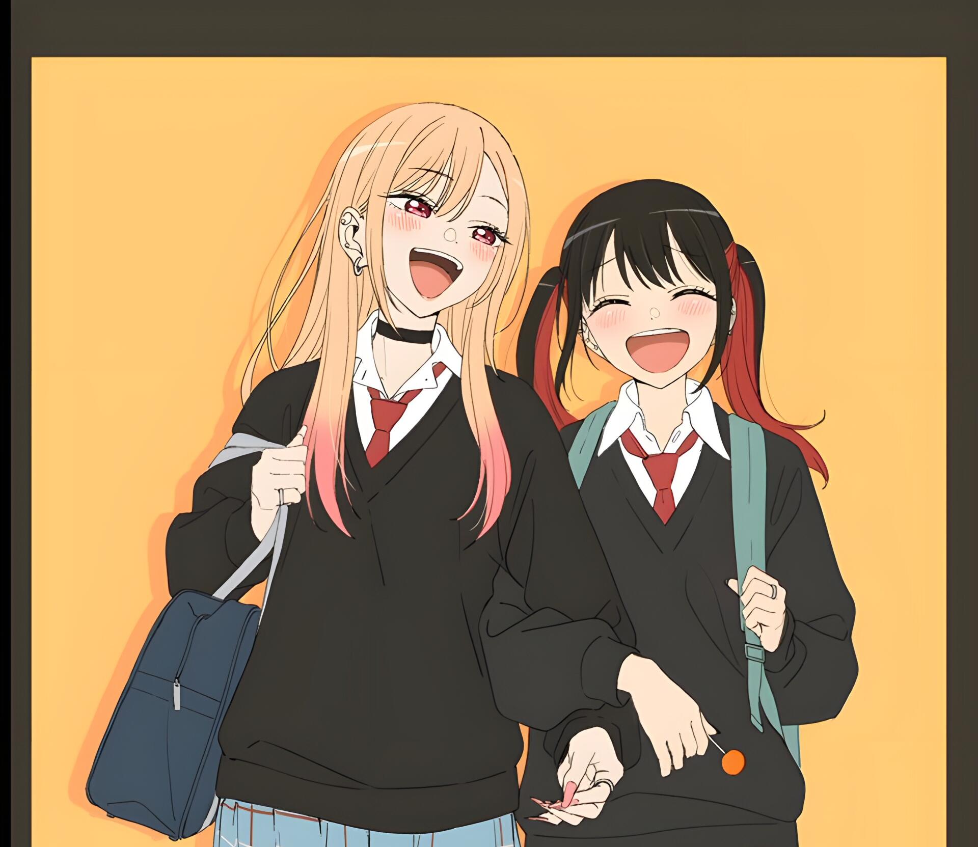 Download Anime My Dress-Up Darling Marin Kitagawa Nowa Sugaya HD Wallpaper