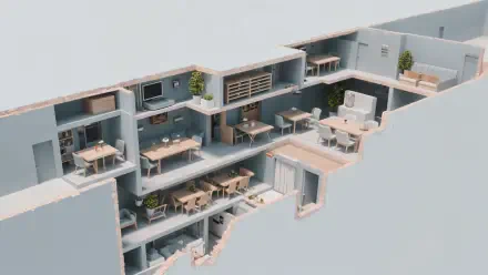 Multi-level Office - Desktop Wallpapers, Phone Wallpaper, PFP, Gifs ...