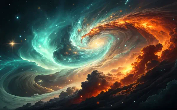 Cosmic Storm: A Stunning 4K Ultra HD Wallpaper Experience by QuantumCurator