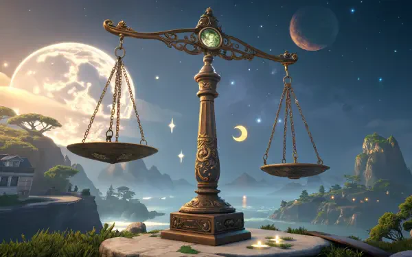 Libra: A Stunning 4K Ultra HD Astrological Wallpaper by QuantumCurator