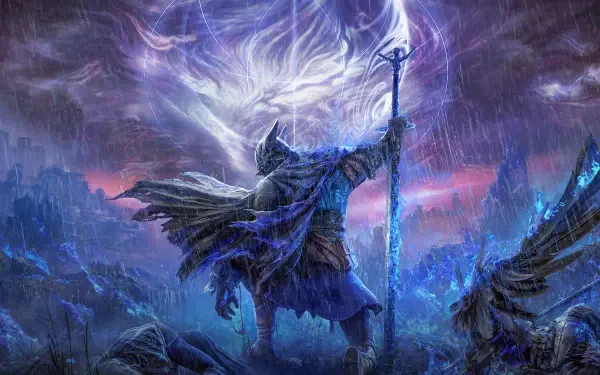 Elden Ring Nightreign Aura 4K Ultra HD Wallpaper – Epic Video Game Scene