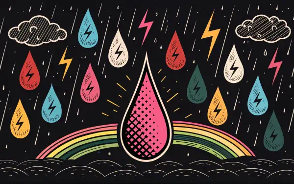 Raindrop Veil HD Wallpaper