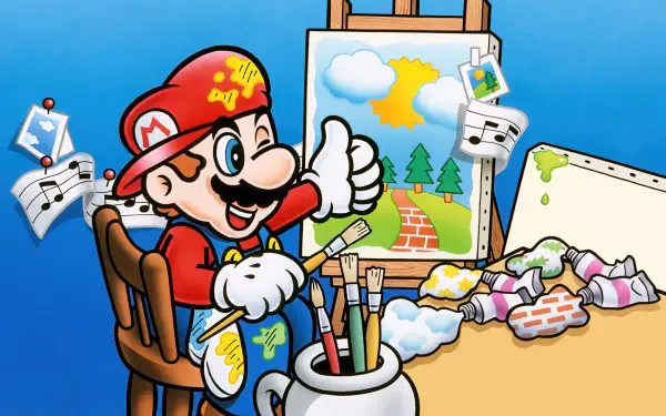 Super Mario Paint — 4K Musical Maestro Wallpaper