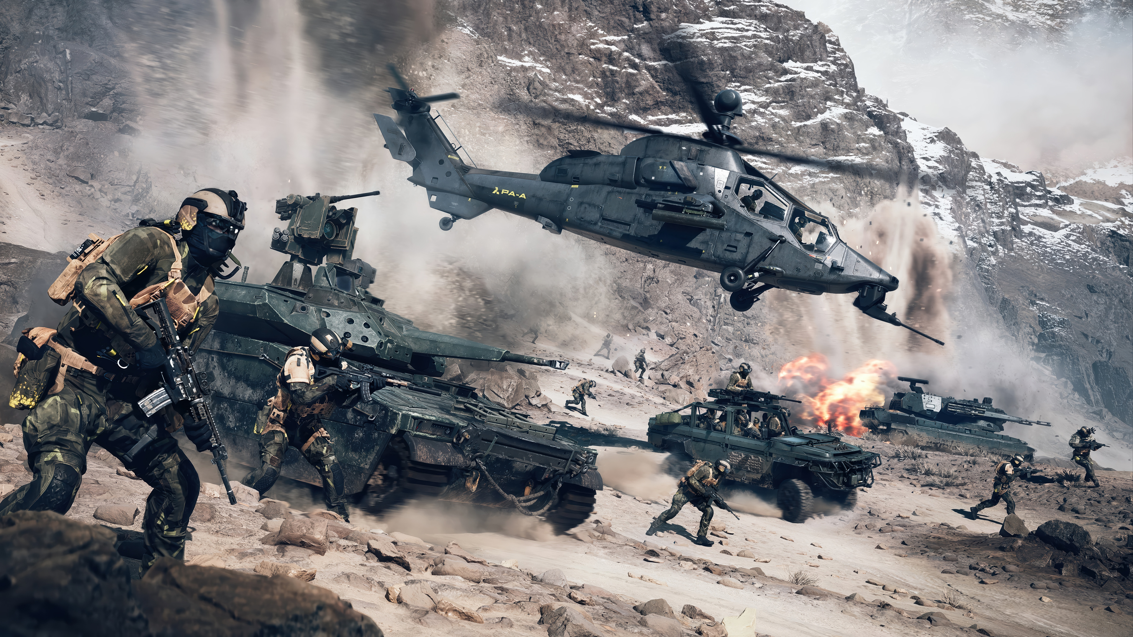 Download Video Game Battlefield 6 War Tank Helicopter 4k Ultra HD Wallpaper
