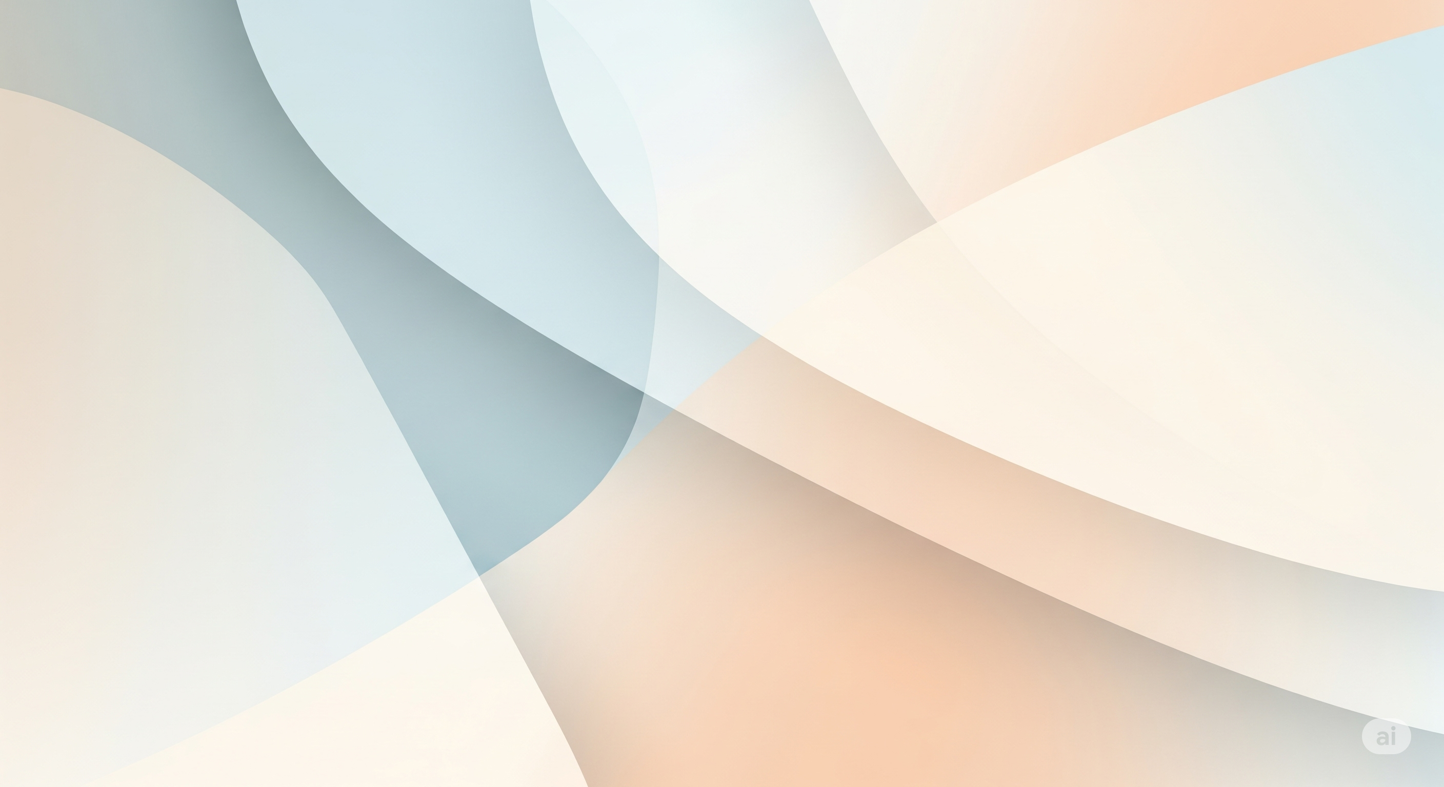 Silken Waves | Muted Horizon | Soft Curve Canvas