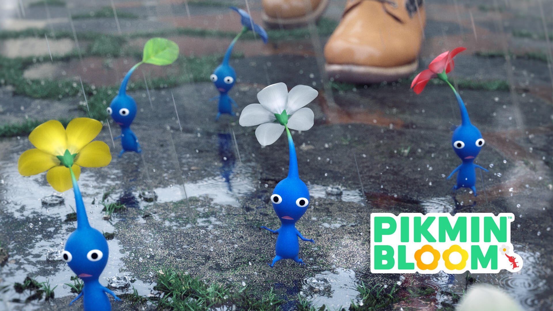 Pikmin Bloom: Rainy Day March — HD Wallpaper | 1920x1080 | Wallpaper Abyss