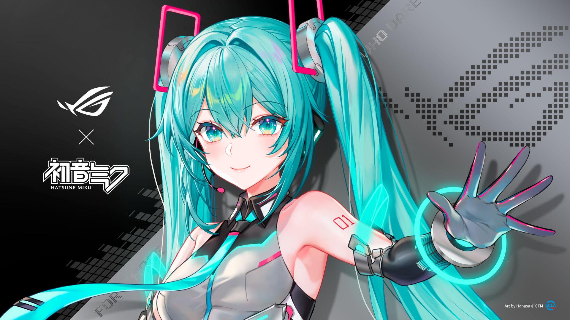 ROG x Hatsune Miku — 4K Ultra HD Gamer Wallpaper