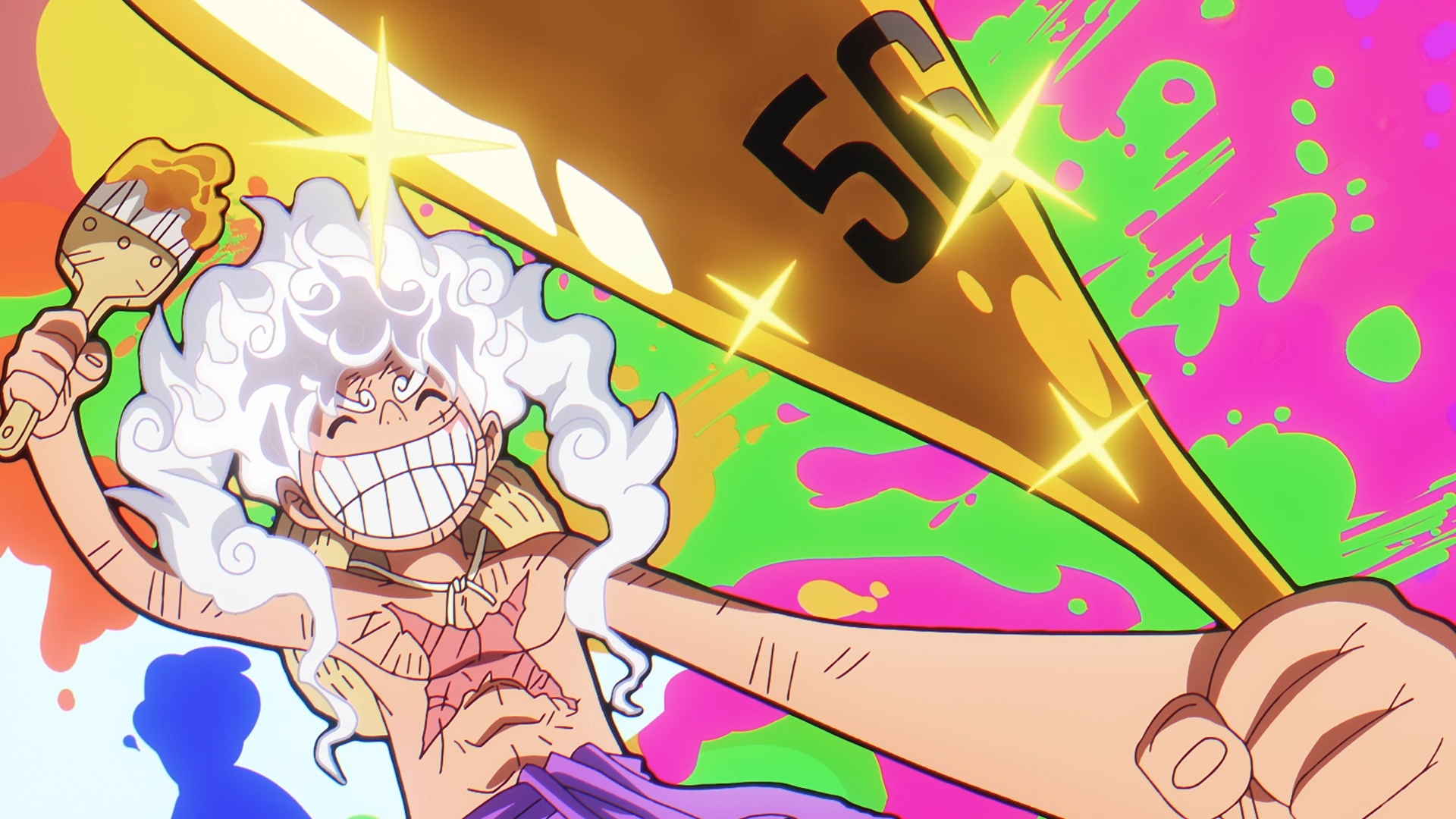 Monkey D. Luffy — Gear 5: Joyful Rampage (HD One Piece Wallpaper)